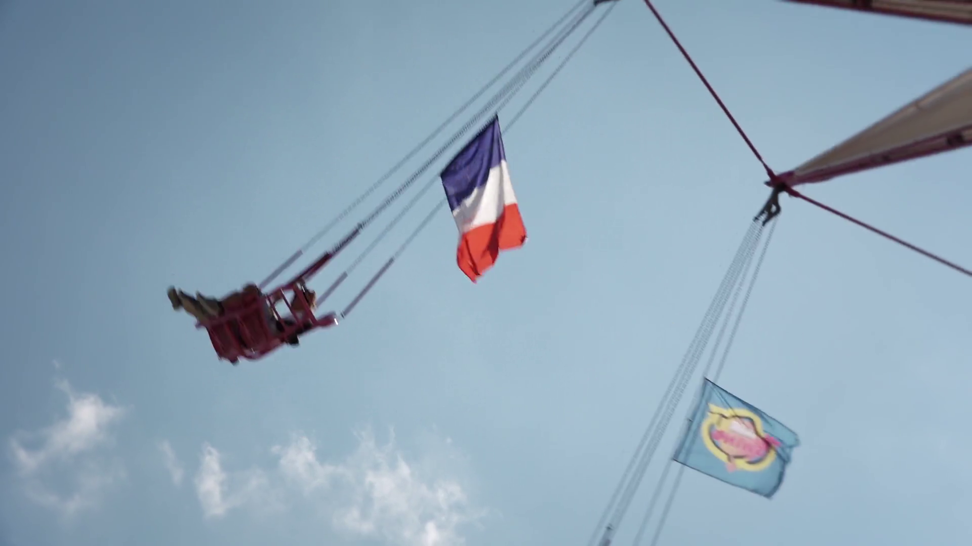 Swing Ride People French Flag - 60fps Stock Footage SBV-351910840 ...