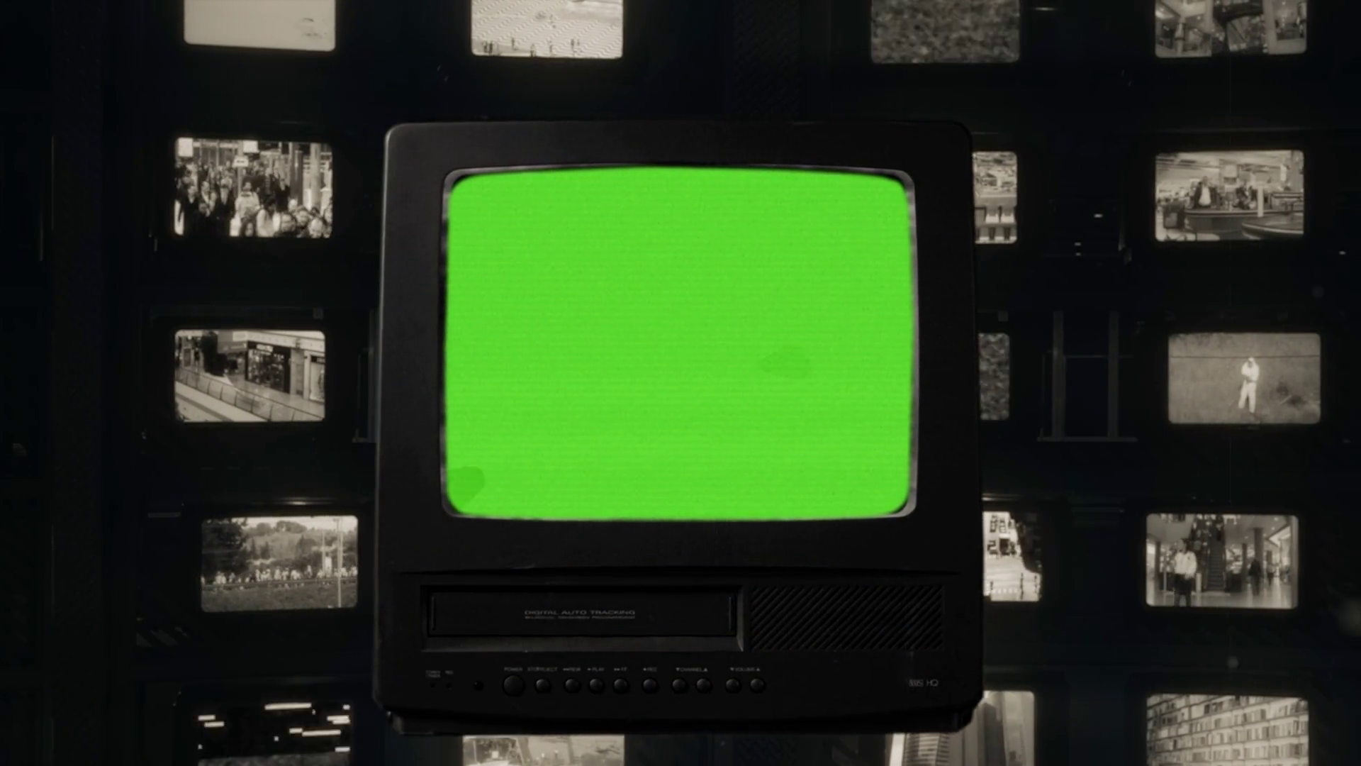 Old Television Green Screen Retro Revival Tv Stock Footage SBV ...