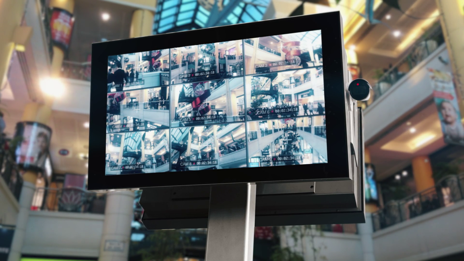 Cctv Security Cameras Mall Surveillance Stock Footage SBV-352322229 ...