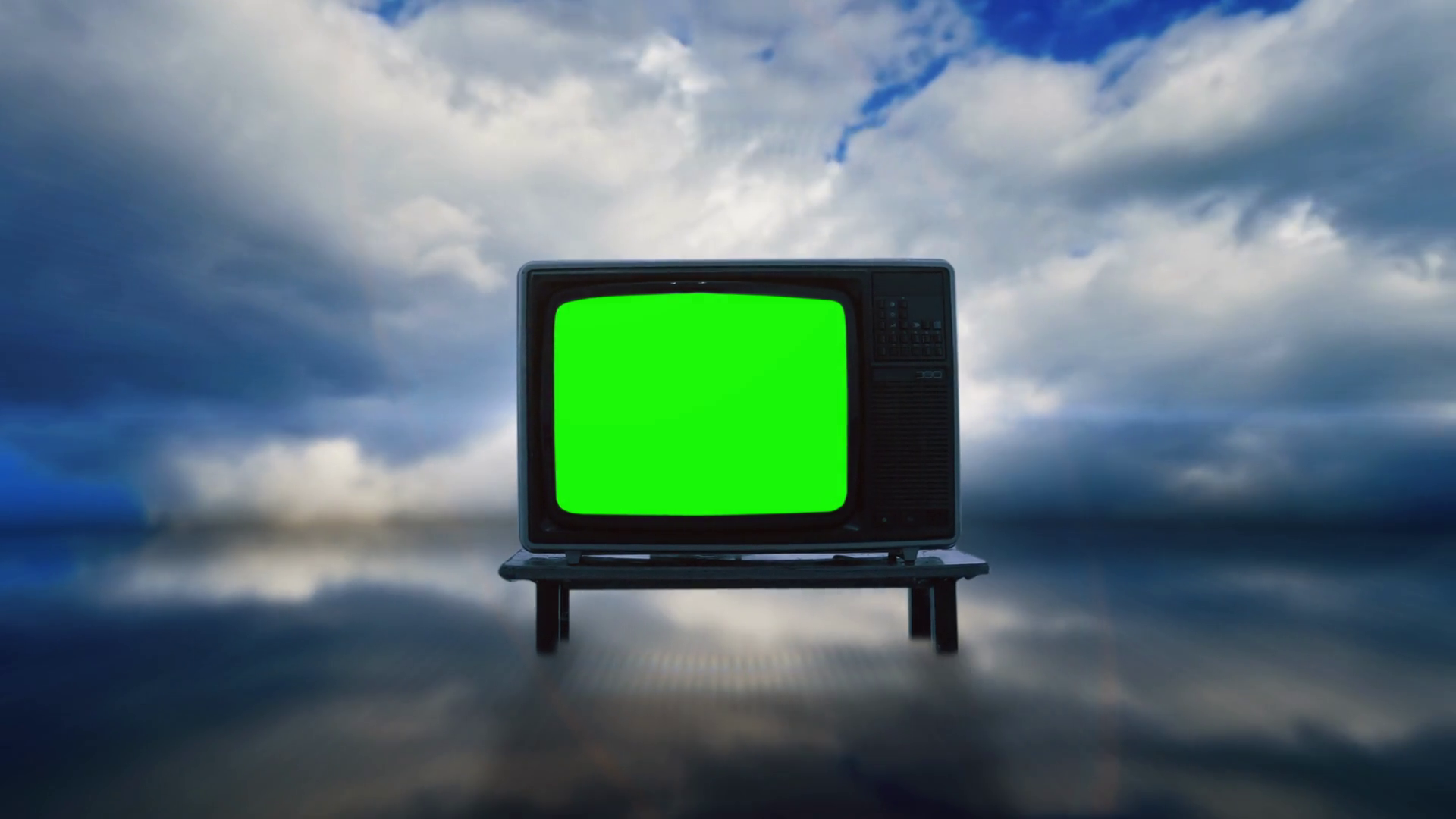 Television In Heaven Green Screen Tv On Stock Footage SBV-352320503 ...