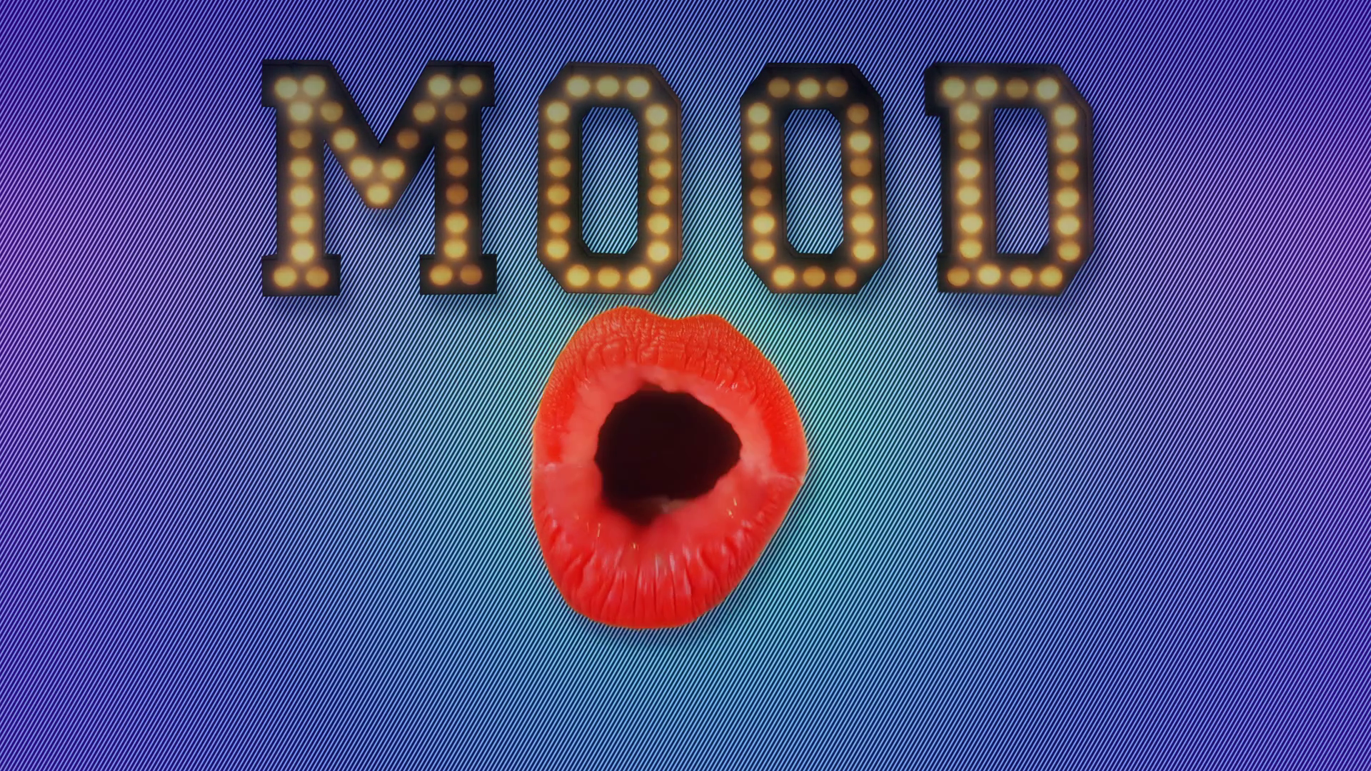 Crazy Female Mouth Mood Sign Flickering Stock Footage SBV-352349424 ...