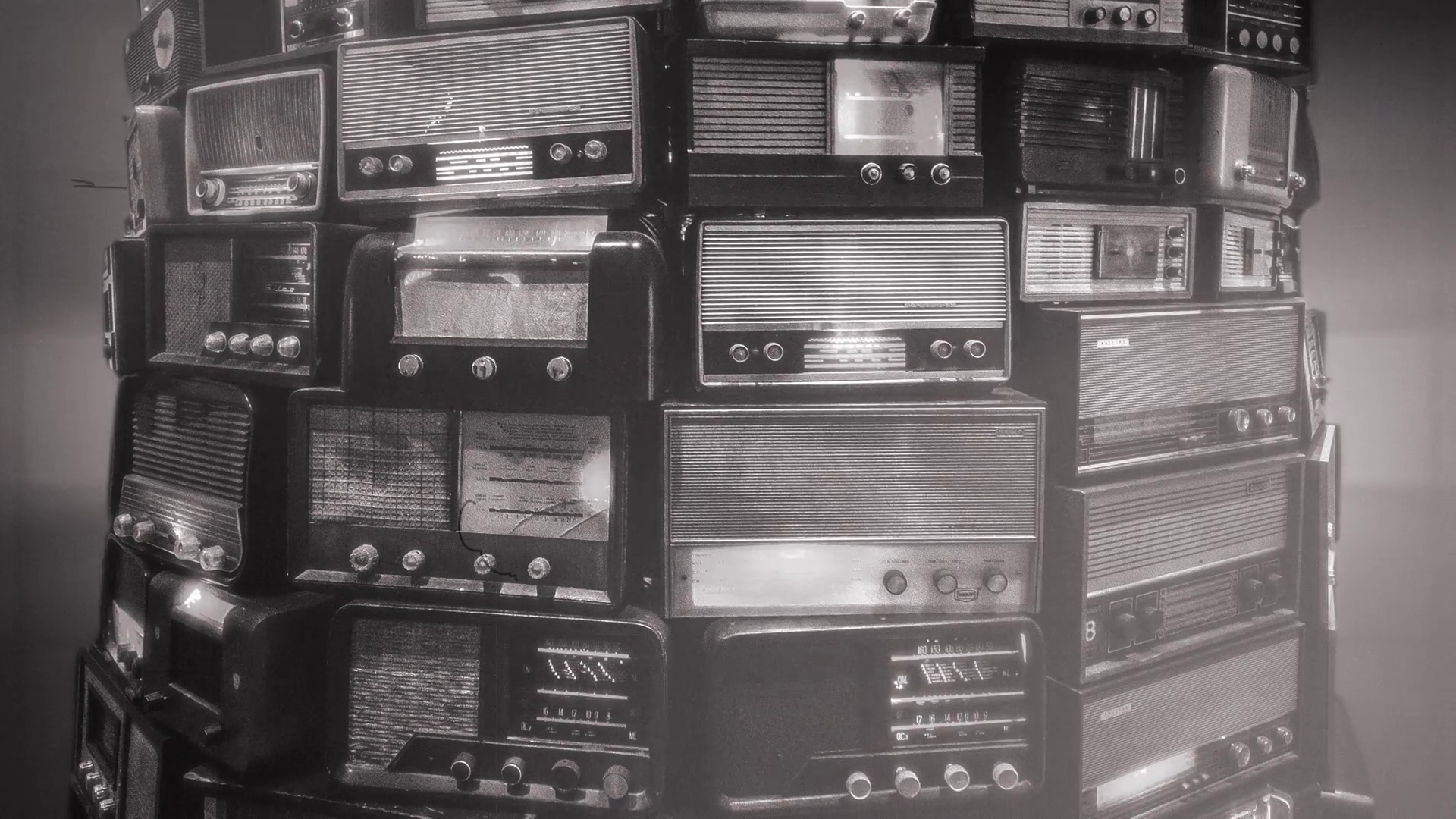 Pile Of Old Radios Retro Technology Stock Footage SBV-352266316 ...