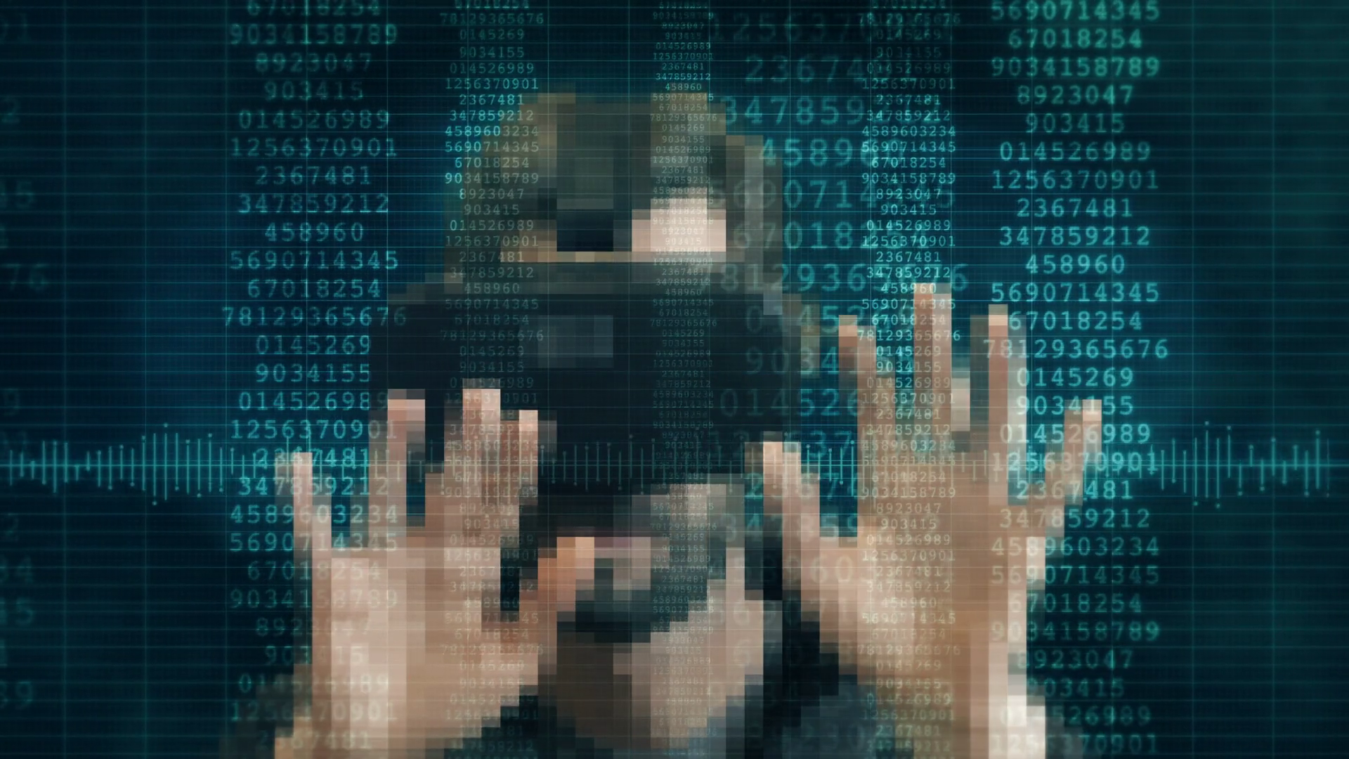 Man Inside Augmented Reality Source Data Stock Footage SBV-352224874 ...