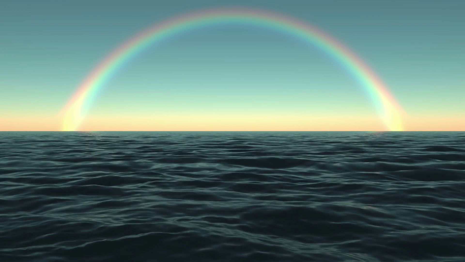 Tropical Rainbow Ocean Waves Loop Stock Motion Graphics SBV-351892432 - Storyblocks