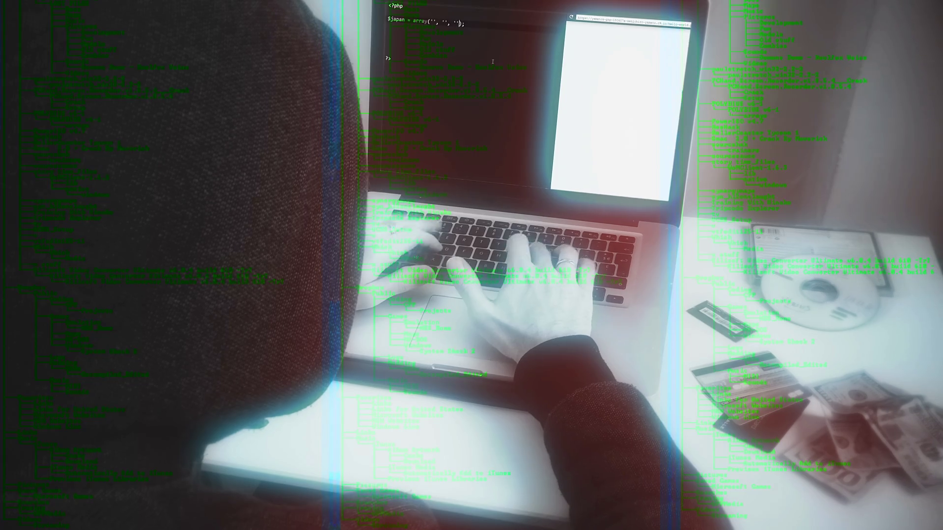 Hooded Hacker Coding On Computer Zoom In Stock Footage SBV-352092421 ...
