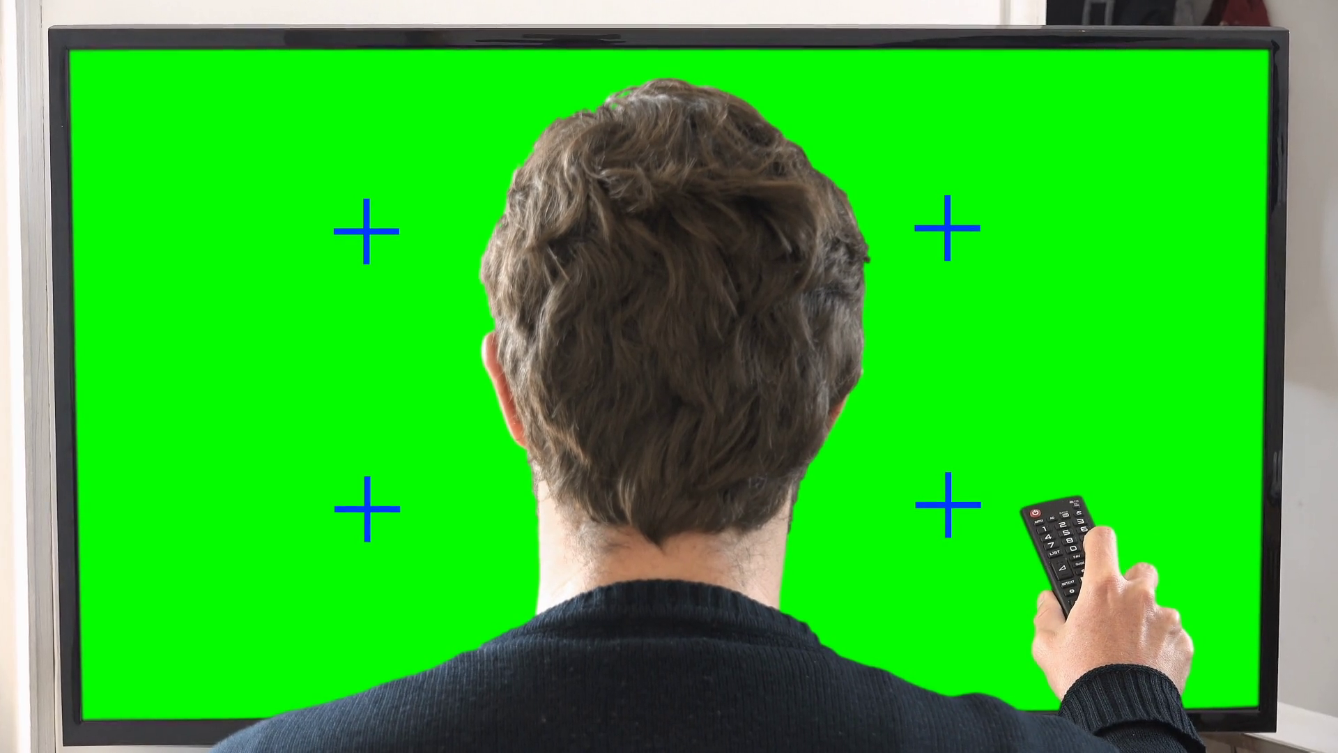 Channel Surfing Green Screen Zoom In Stock Footage SBV-352097902 ...