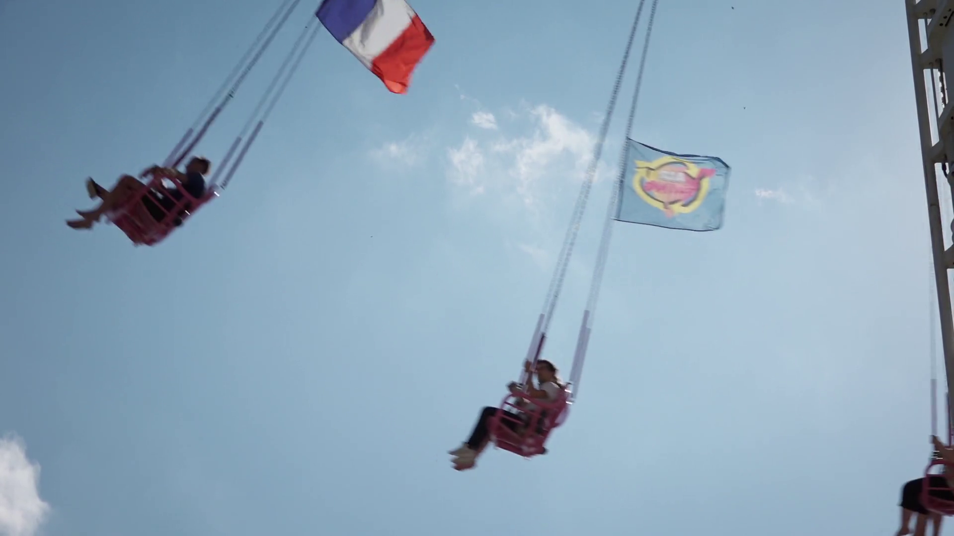 Theme Park Swing Ride In Paris France - 60fps Stock Footage SBV ...