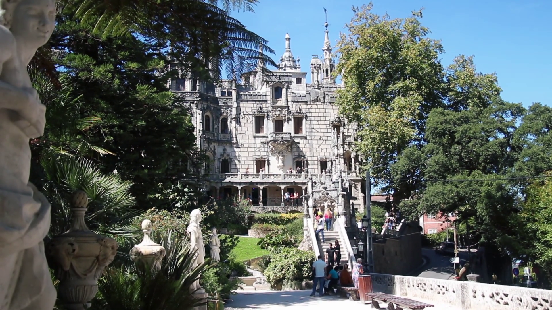 Quinta Da Regaleira Estate Palace In Portugal Stock Footage SBV ...