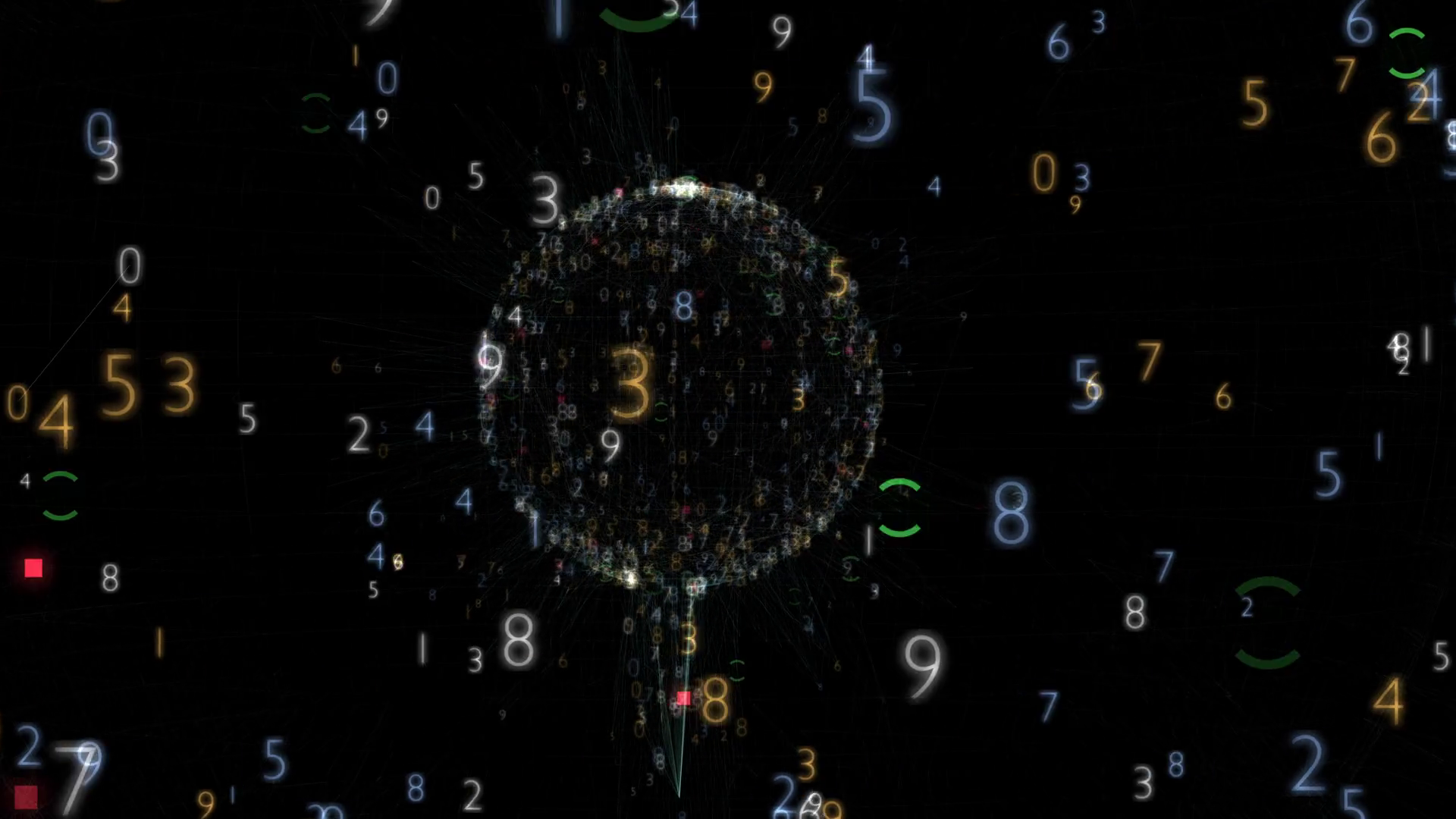 Digital Representation Of Numbers Forming Stock Motion Graphics SBV ...