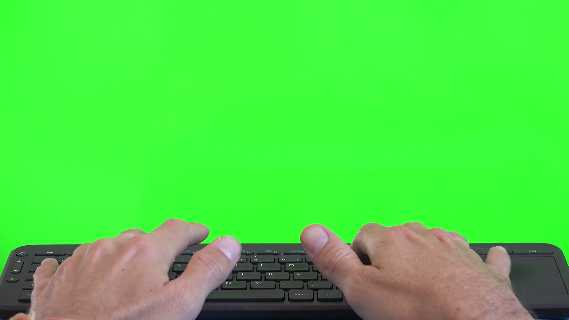 Male Hands Typing Keyboard Green Screen Stock Footage SBV-352235191 ...