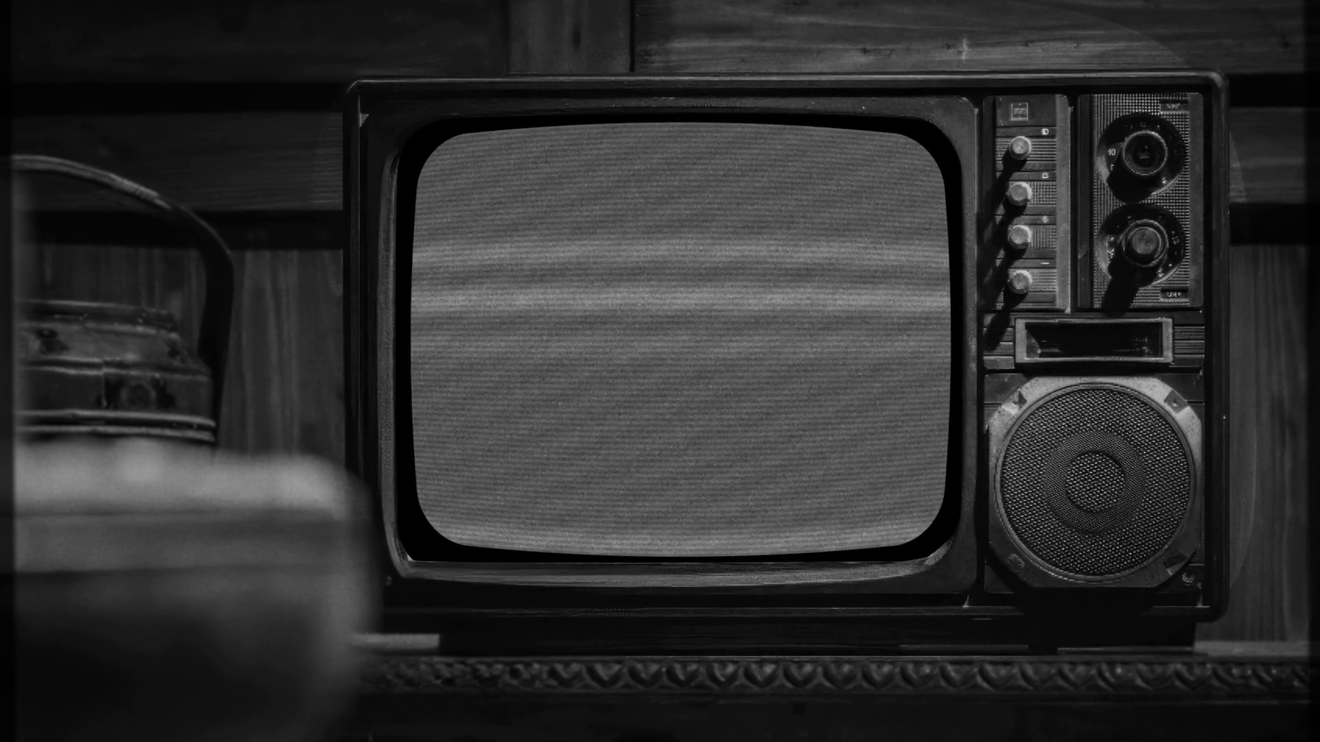 Vintage Tv Static Noise Old Retro Television Stock Footage SBV ...