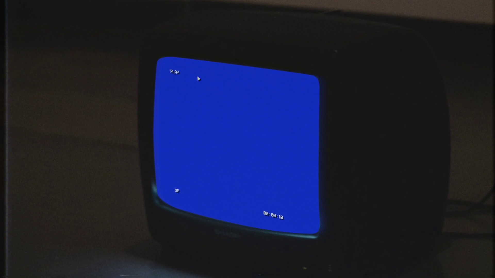 Vintage Tv Blue Screen Vhs Time Code Effect Stock Footage SBV-352694434 ...
