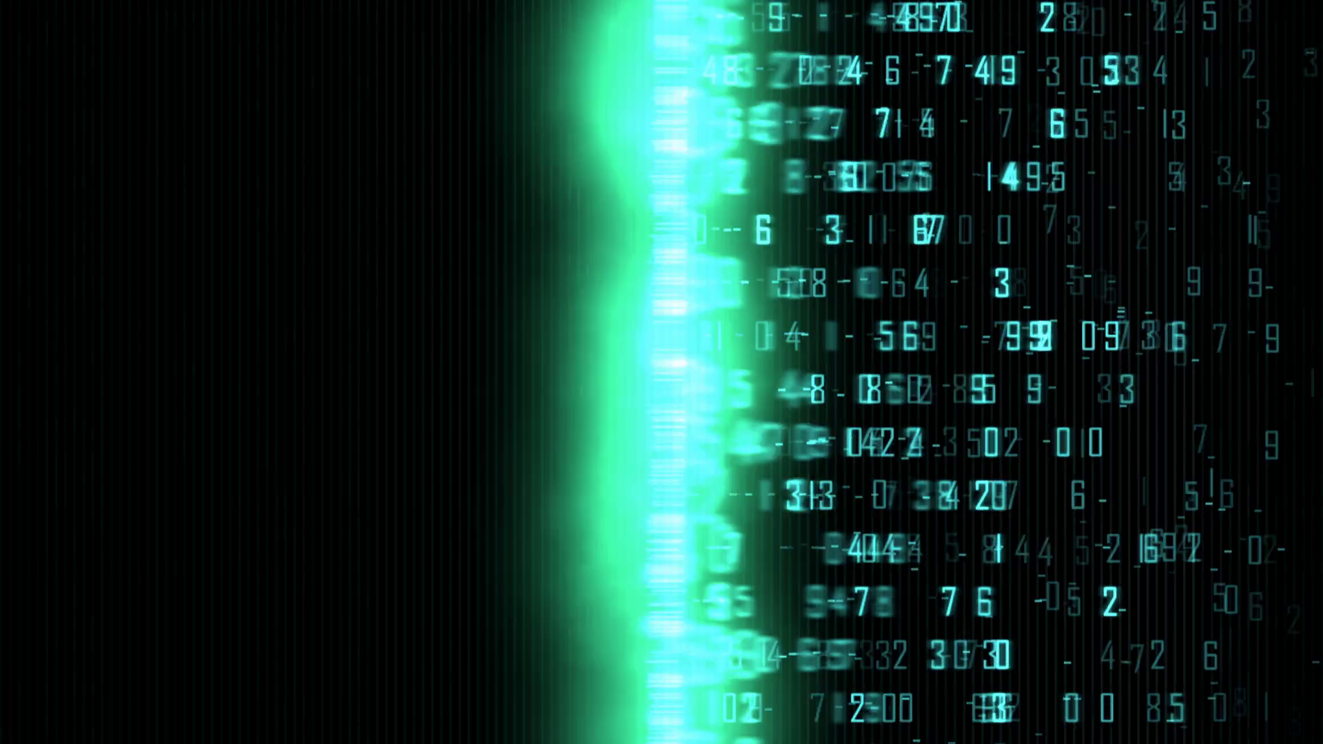 Digital Matrix Scanning Numbers Glowing Stock Motion Graphics SBV ...
