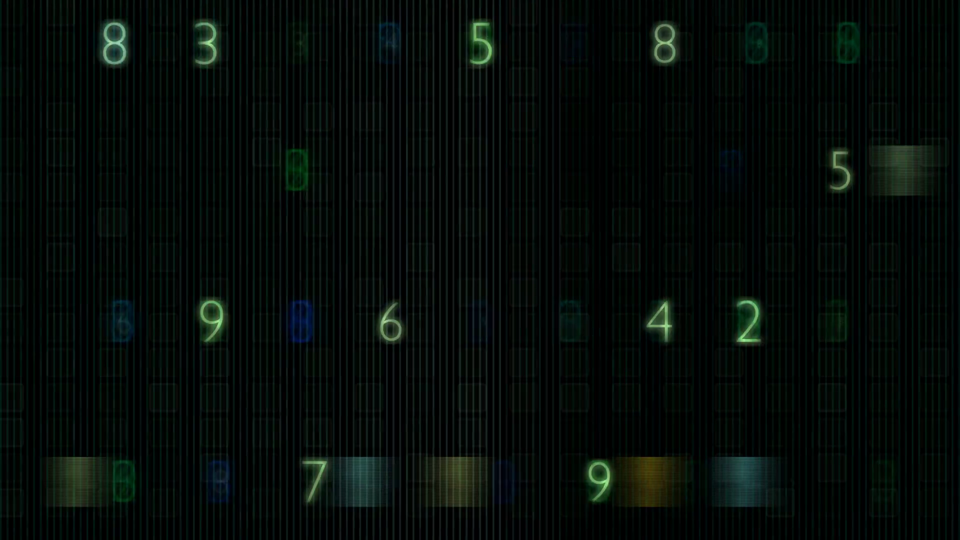 Digital Numbers Abstract Matrix Style Design Stock Motion Graphics SBV ...