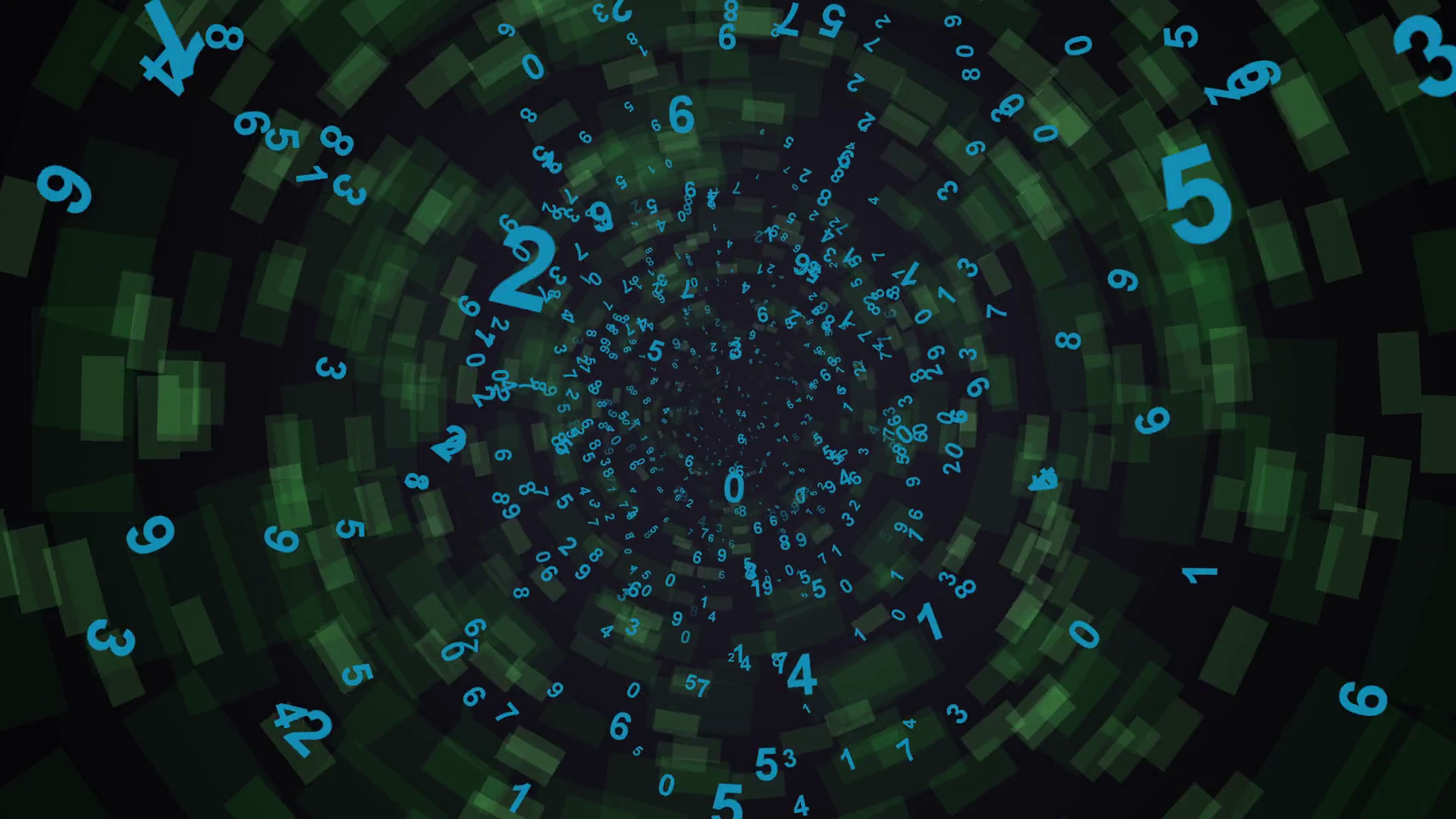 Dynamic Digital Numbers Vortex In Virtual Stock Motion Graphics SBV ...