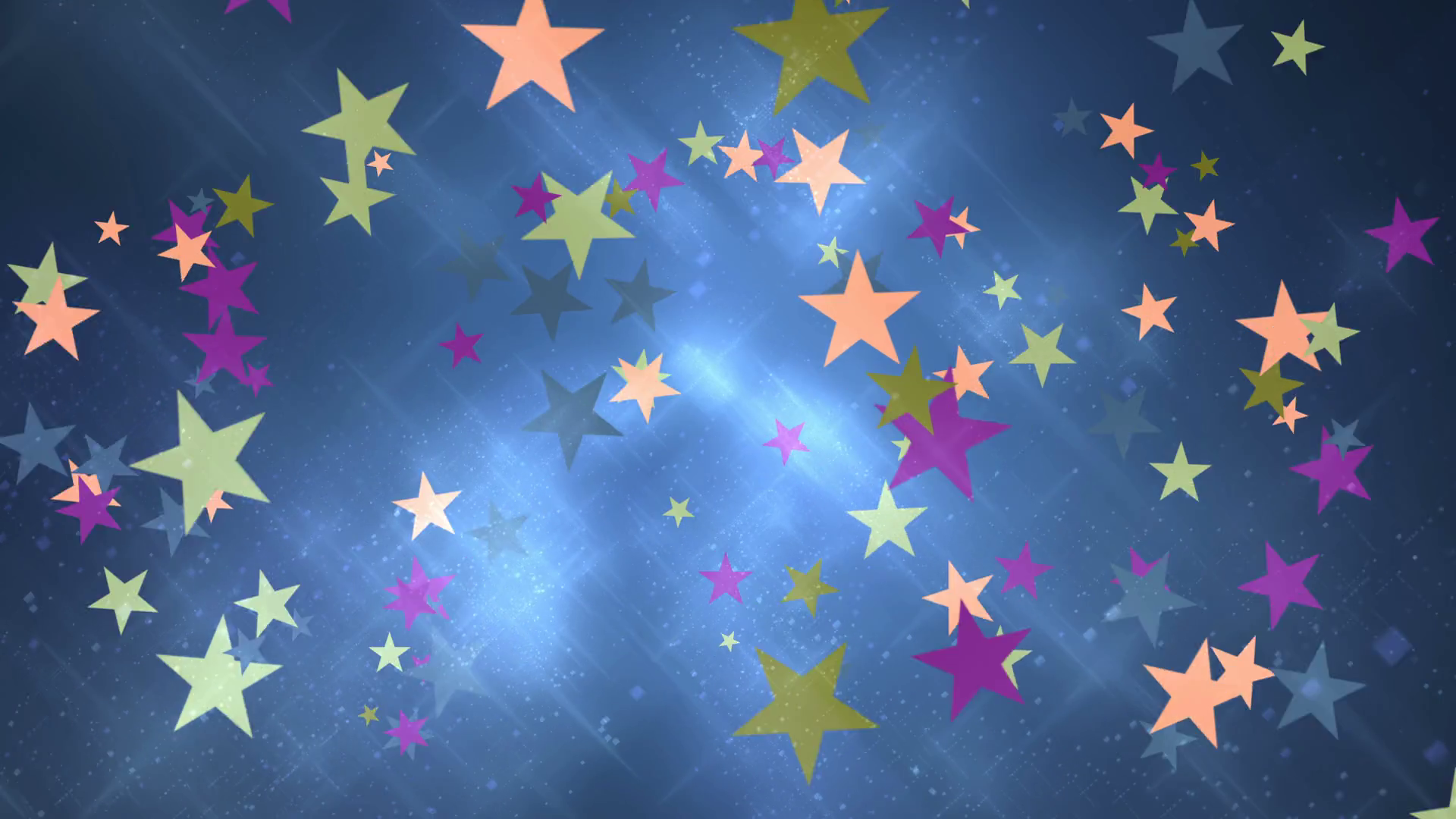 Colorful Stars Sparkling Light Effects Stock Motion Graphics SBV ...