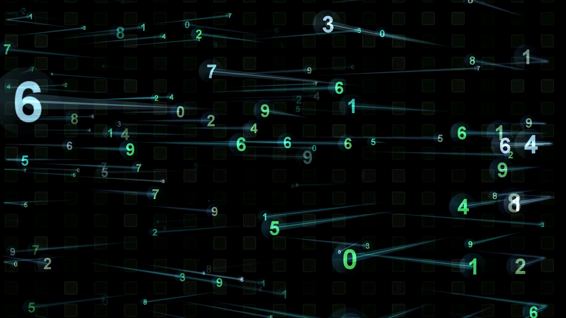 Abstract Digital Matrix Of Moving Numbers On Stock Motion Graphics SBV ...