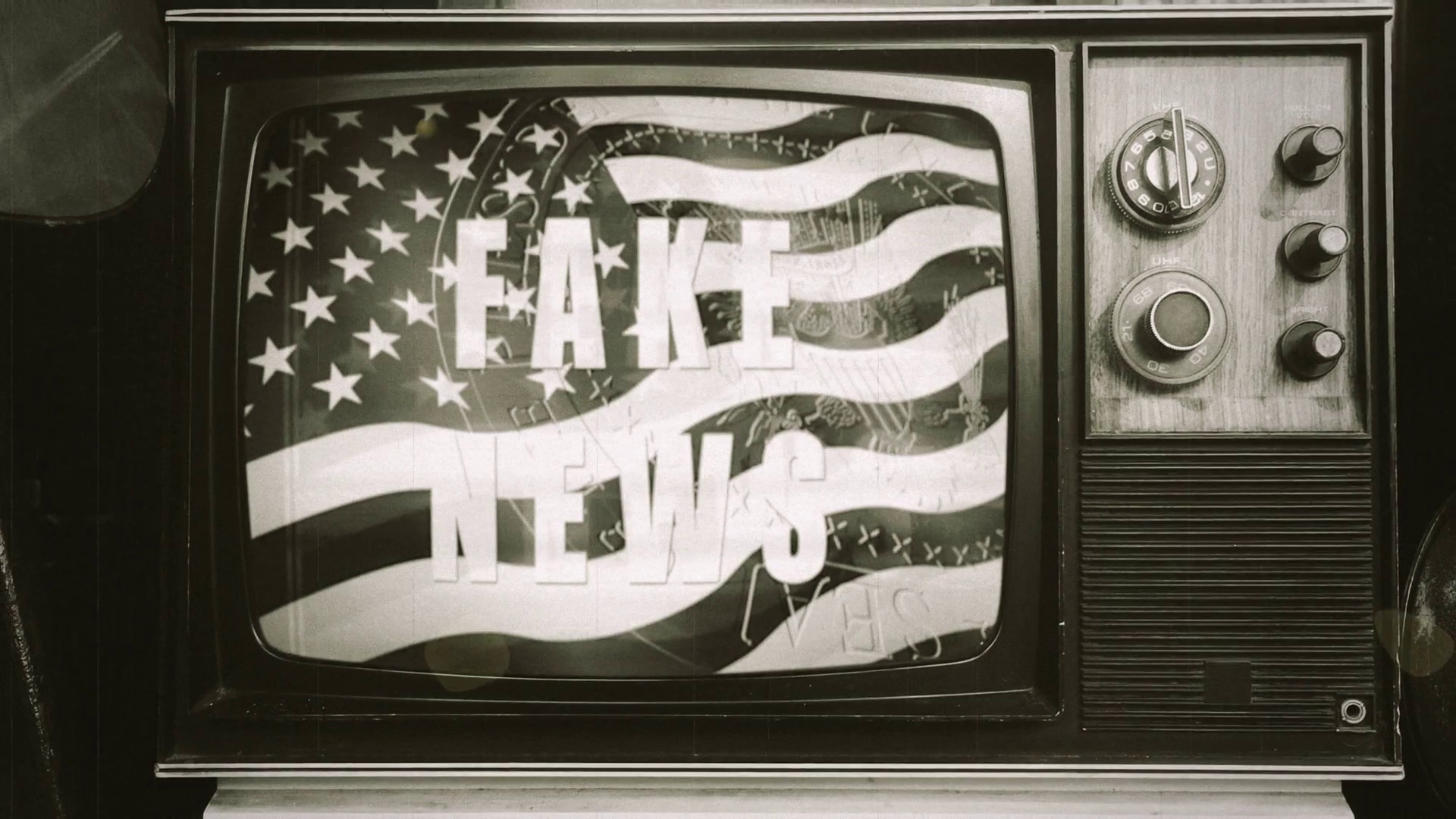 Fake News American Tv Old Style Television Stock Footage SBV-352280475 ...