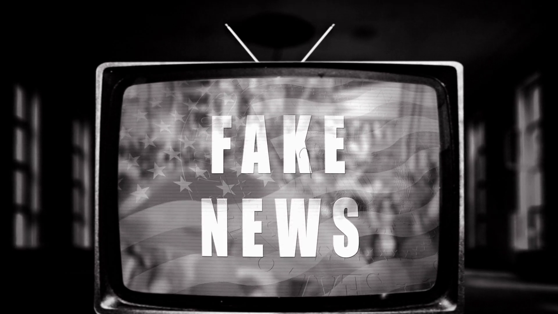Old Tv Fake News Screen Footage American Stock Footage SBV-352280011 ...