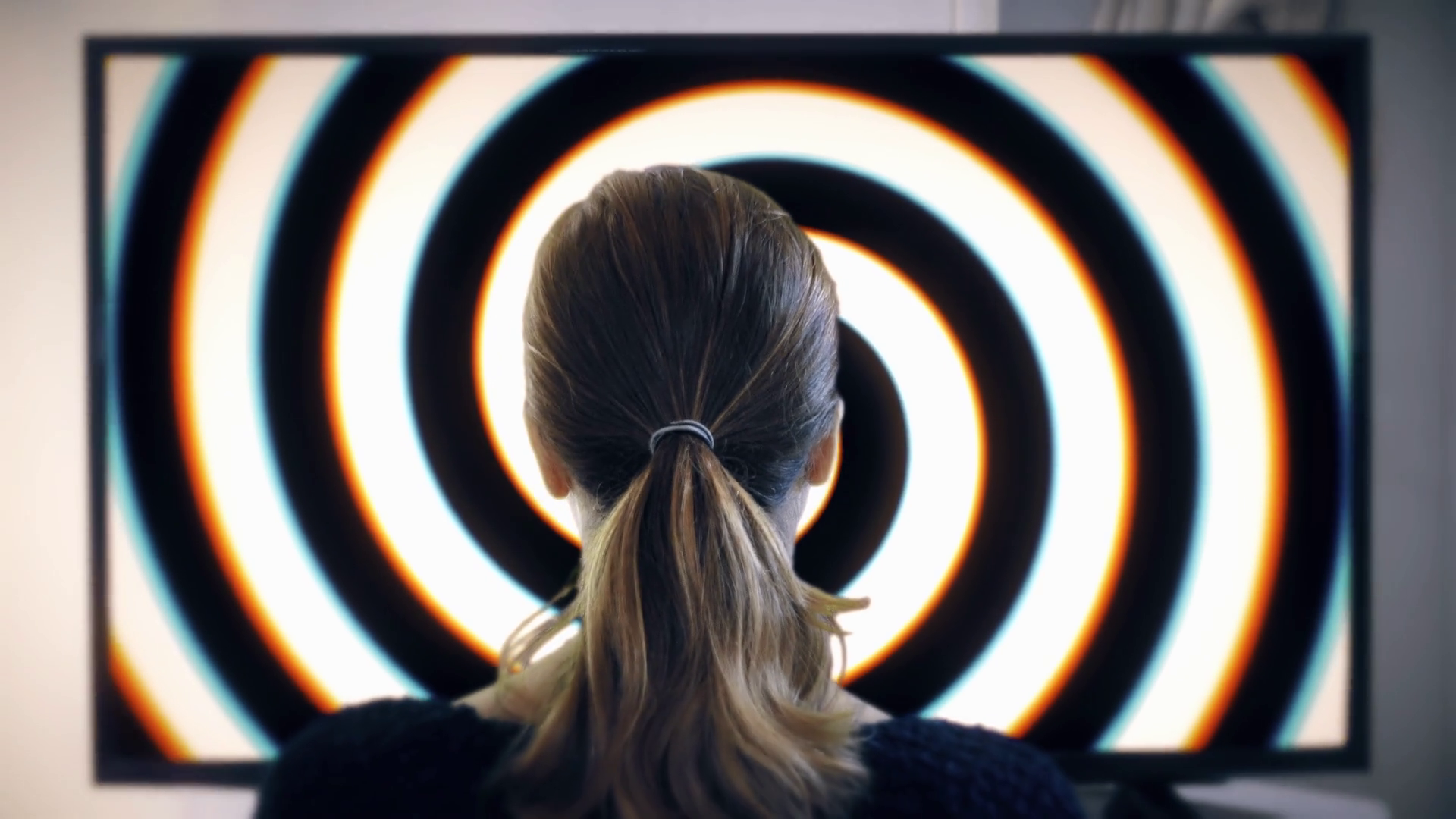 Hypnosis Tv Brainwashing Girl Watching Stock Footage SBV-352279612 ...