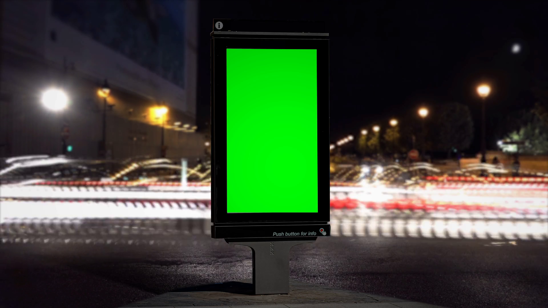 Street Panel Green Screen Night Traffic Time Stock Footage SBV ...