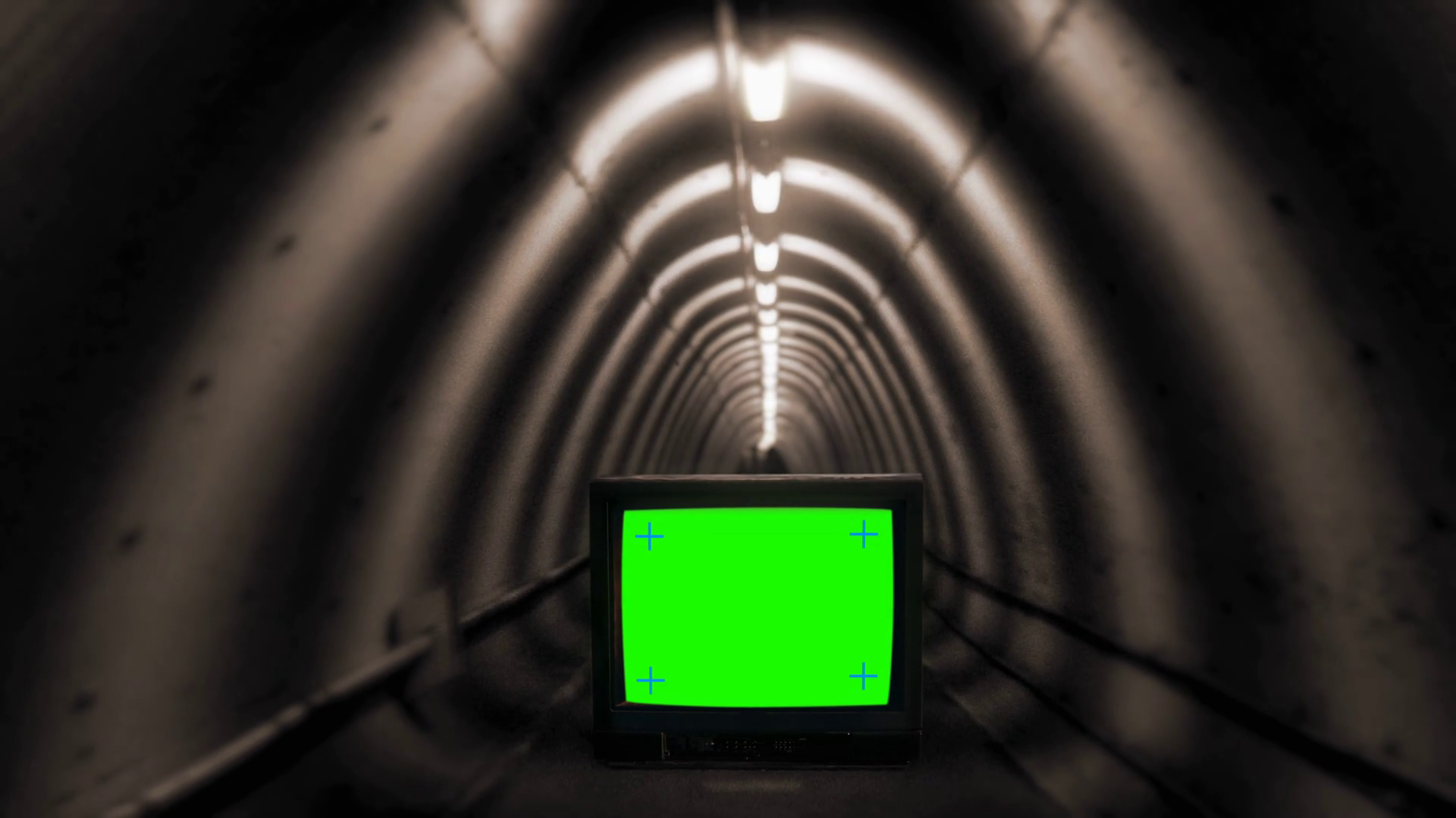 Zoom In Tv Green Screen Crossing Underground Stock Footage SBV ...