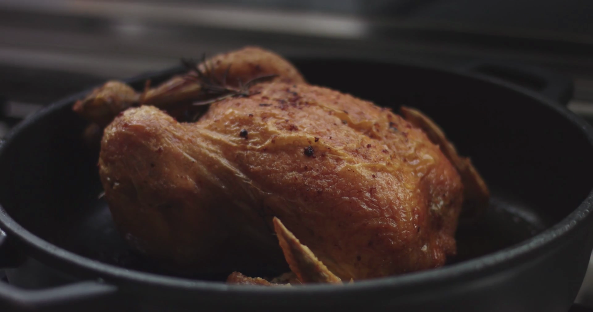 Cooking Roasted Chicken Christmas Table Stock Footage SBV-319474972 ...