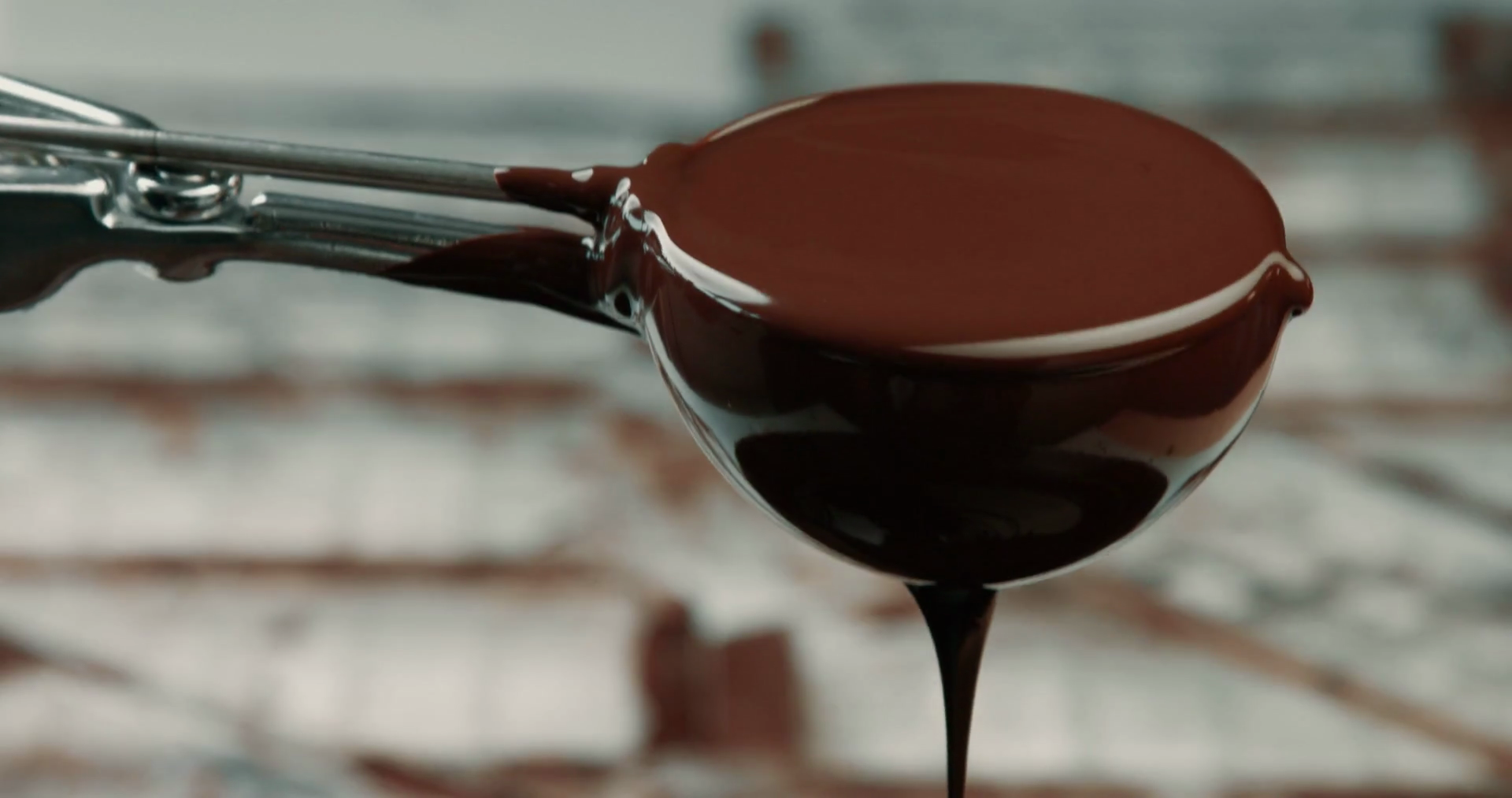 Liquid Chocolate Texture Process Of Making Stock Footage SBV-316579366 ...