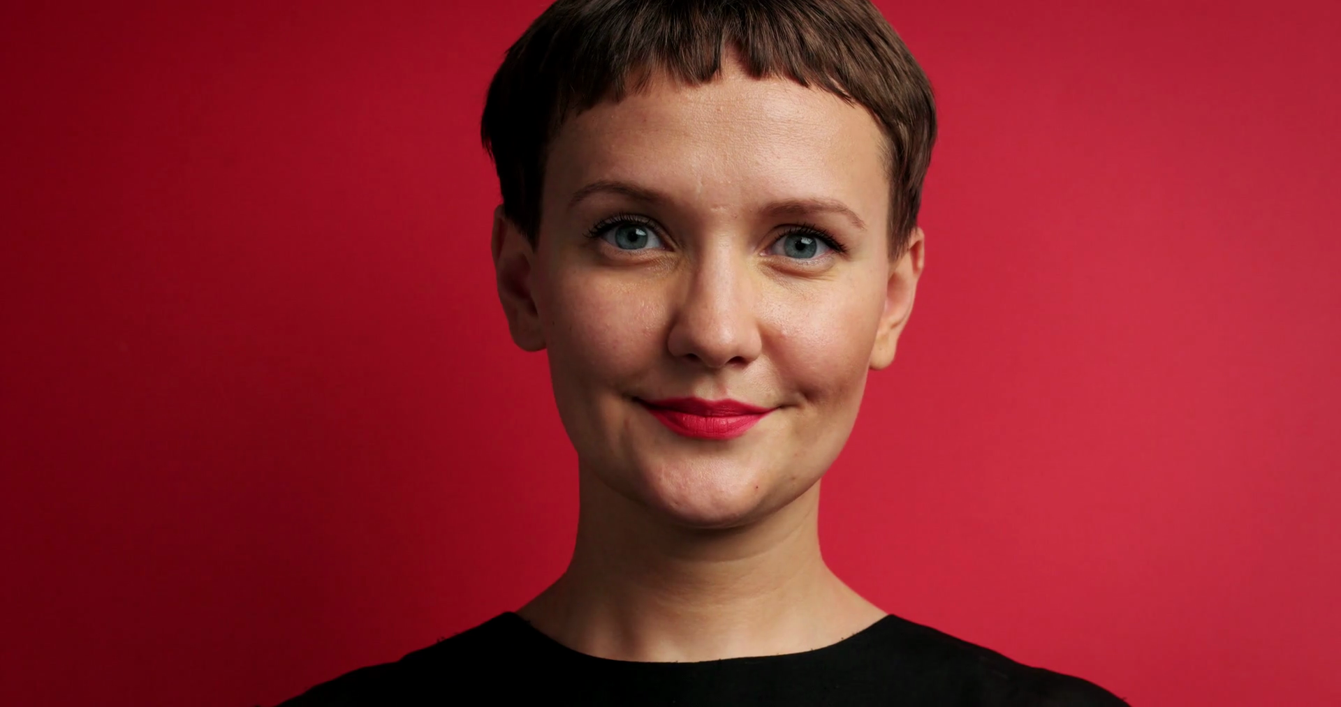 Woman Waiting Gift With N Eyes Closed With Stock Footage SBV-316294446 ...