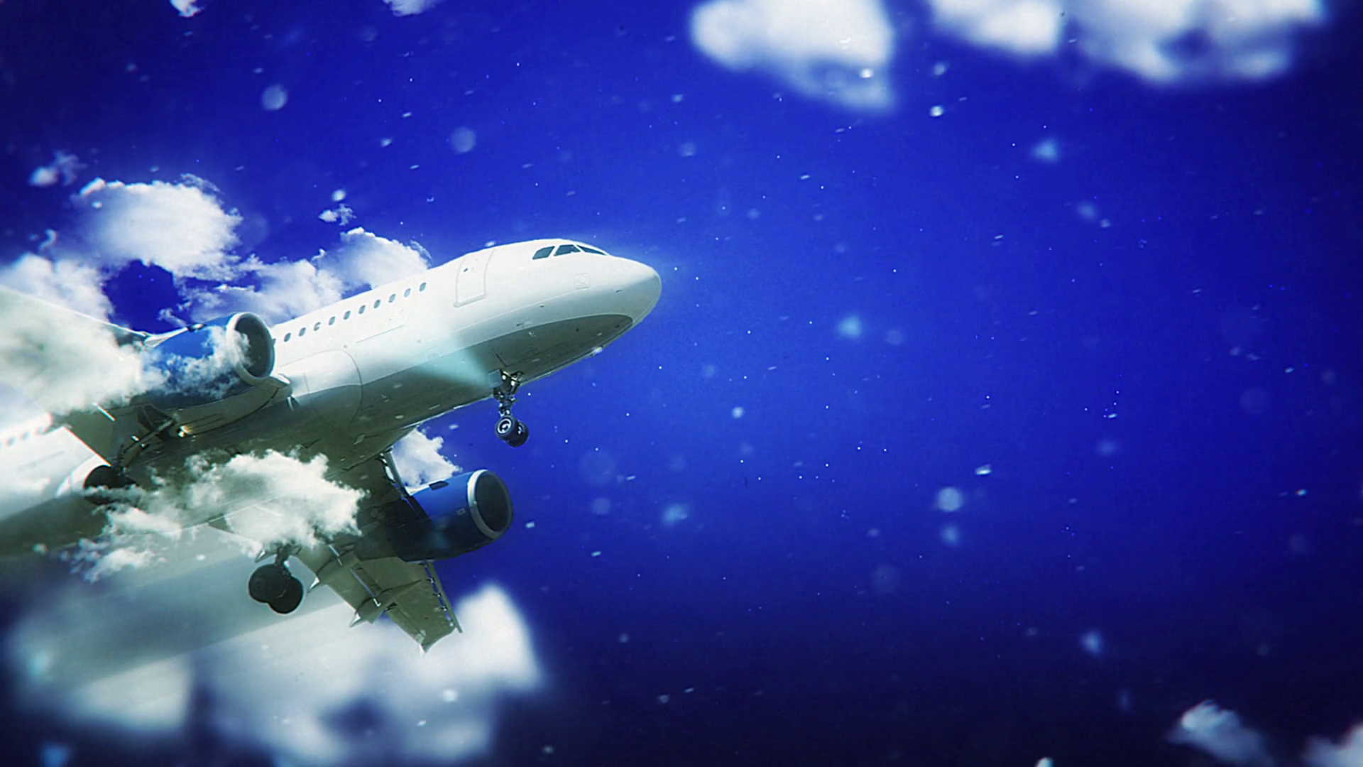 Aerial View Of Charter Private Jet Flying Stock Motion Graphics SBV ...
