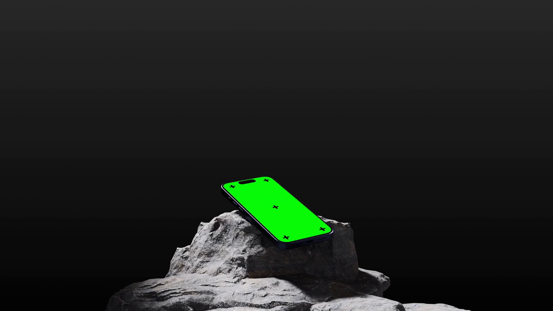 Mobile Phones With Green Mock Up Screens On Stock Motion Graphics SBV ...