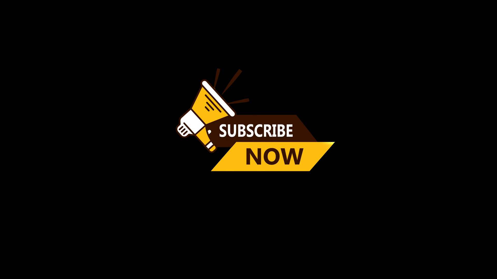 Subscribe - Banner Template With Megaphone Stock Motion Graphics SBV ...