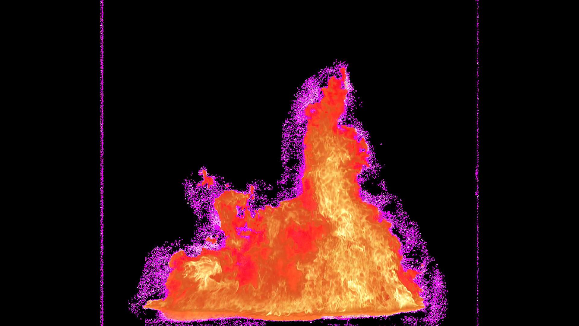 Thermal Camera View Of Ground Fire With Stock Motion Graphics SBV ...