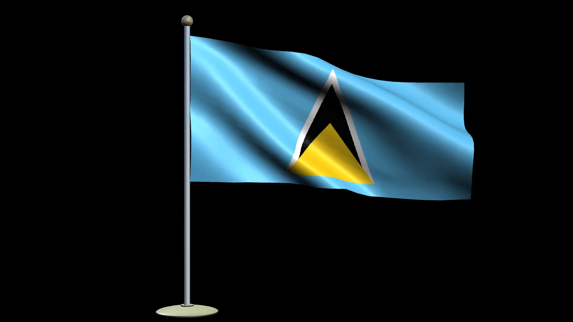 Ic Flag Waving With Alpha Channel Stock Motion Graphics SBV-348764500 ...