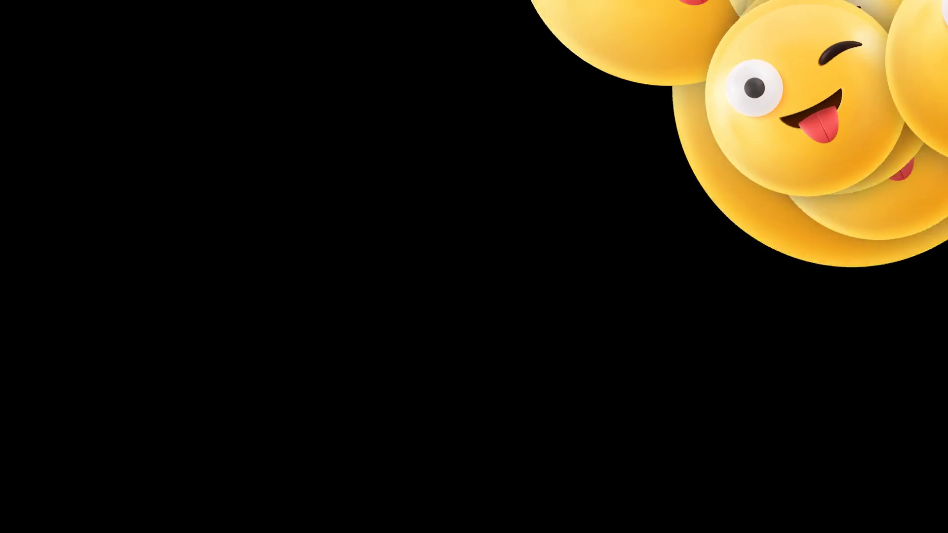 Smiley Face Balls Falling Down Fill Screen Stock Motion Graphics SBV ...