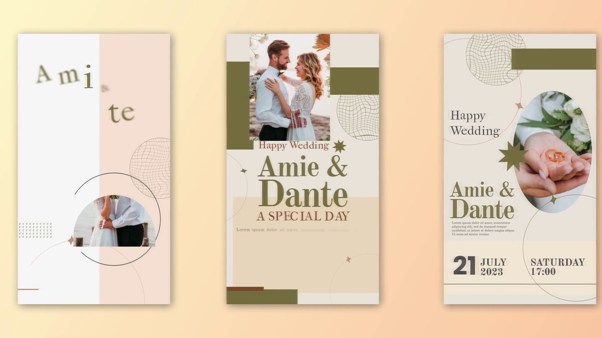 Wedding Day Instagram Story Reels | Mogrt Template SBV-348433726 ...