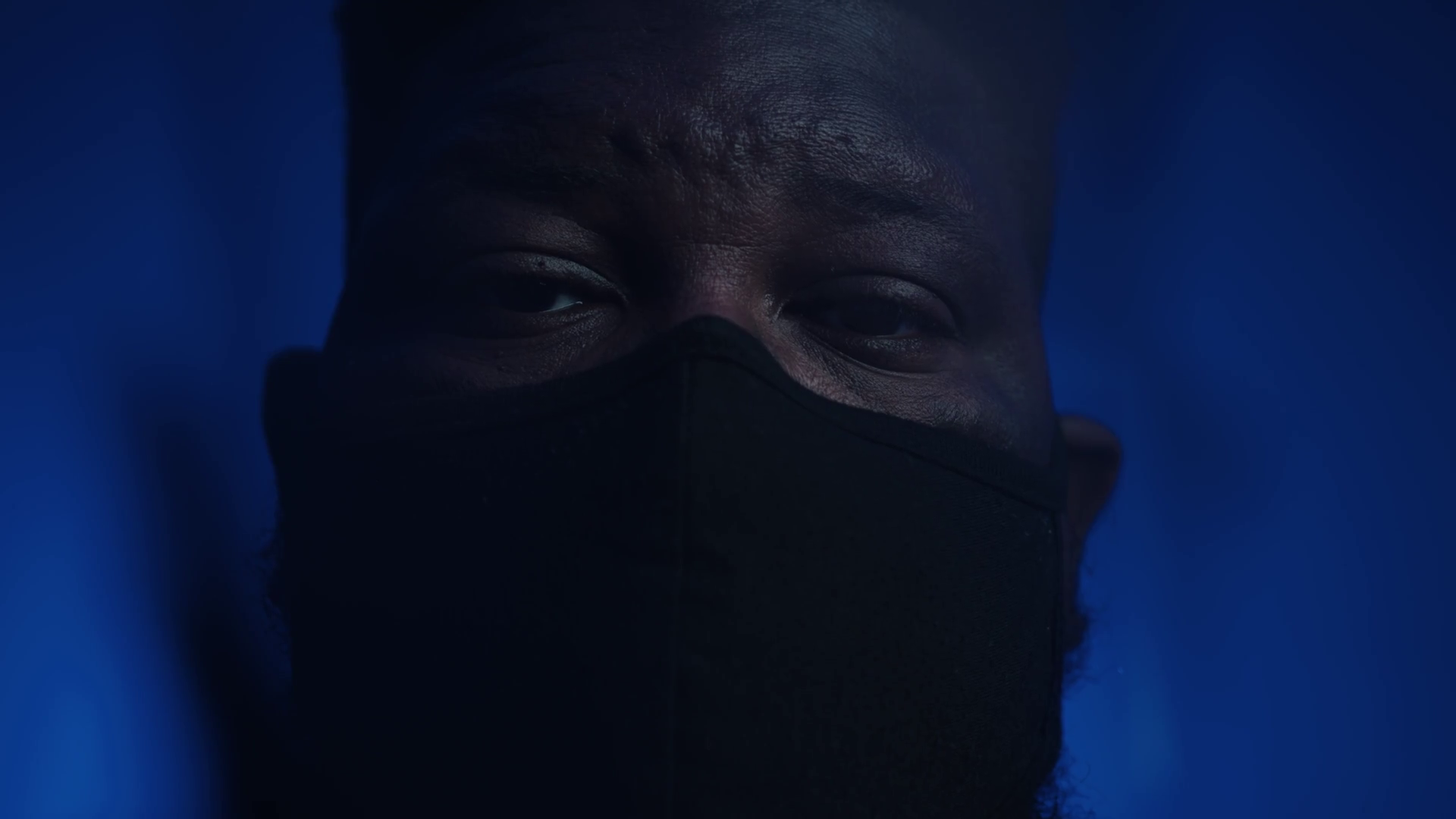 A Cinematic Portrait Shot Of Guy Wearing Mask Stock Footage SBV ...