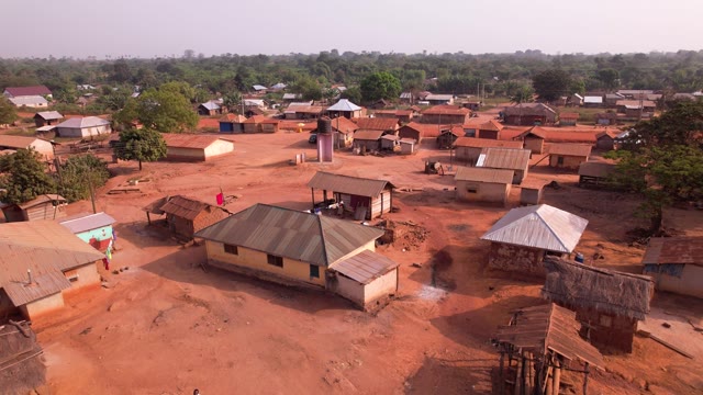 African Village Aerial Stock Footage: Royalty-Free Video Clips ...