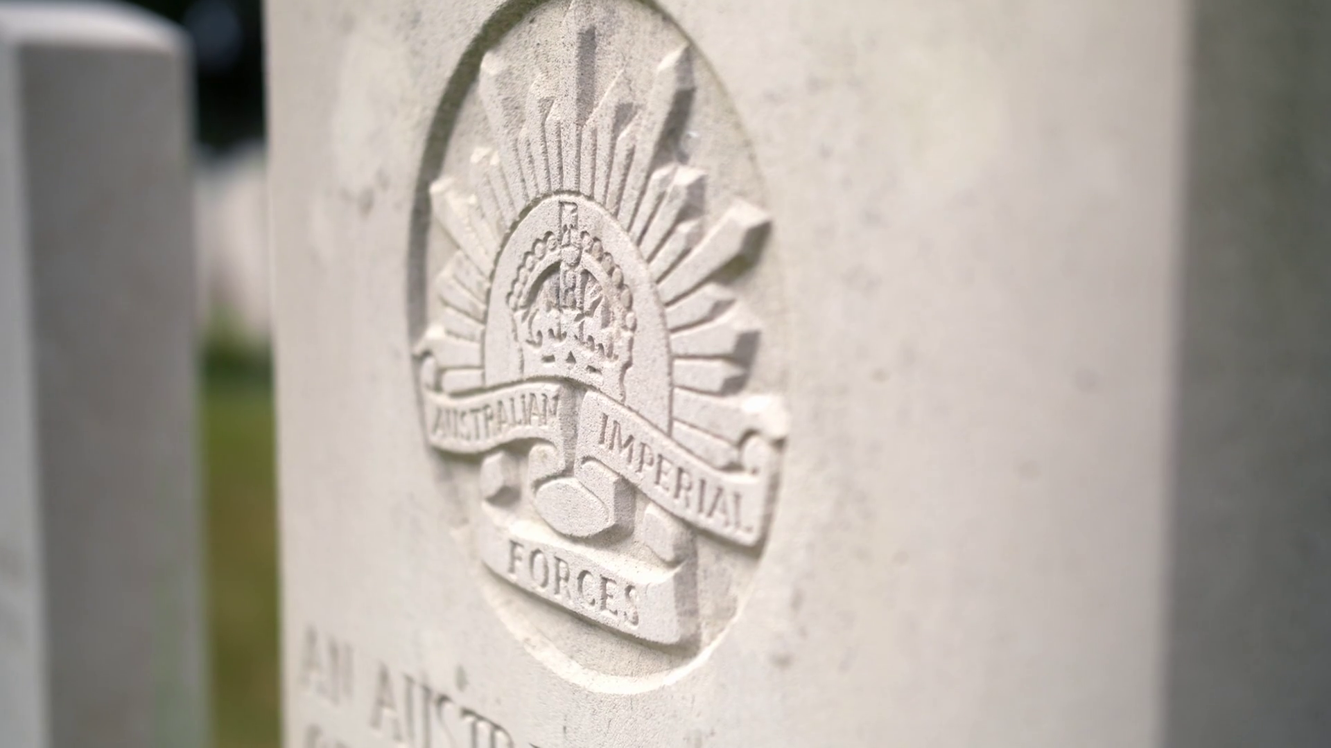 Australian Headstone Grave Closeup At War Stock Footage SBV-348429818 ...