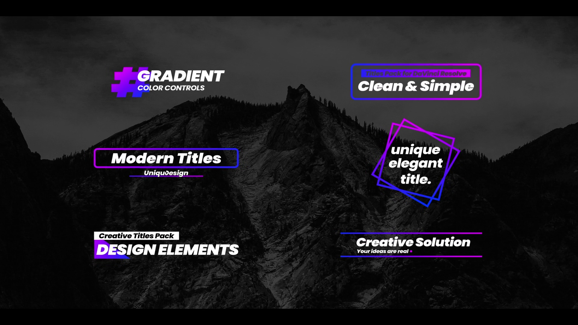 Gradient Titles Pack Template SBV-347543068 - Storyblocks