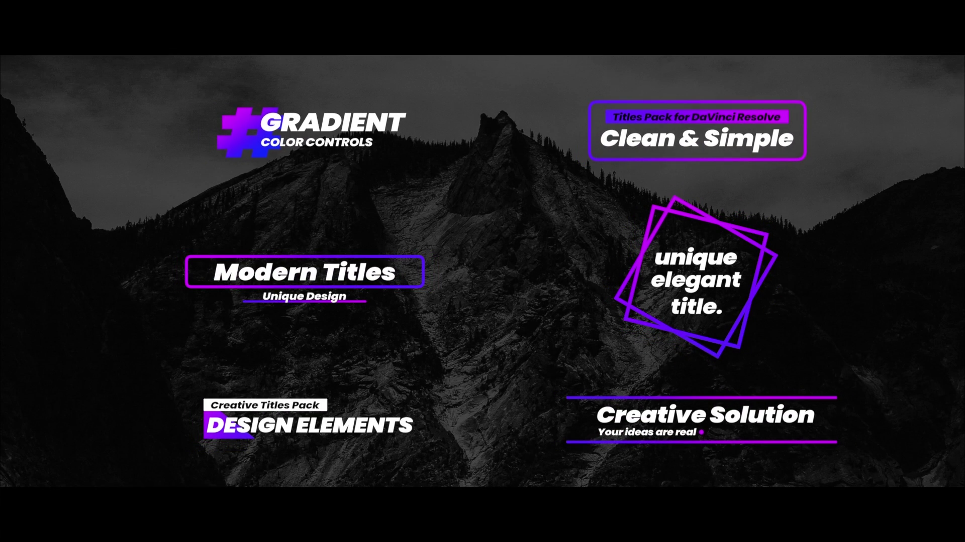 Gradient Titles Pack Template SBV-347716543 - Storyblocks