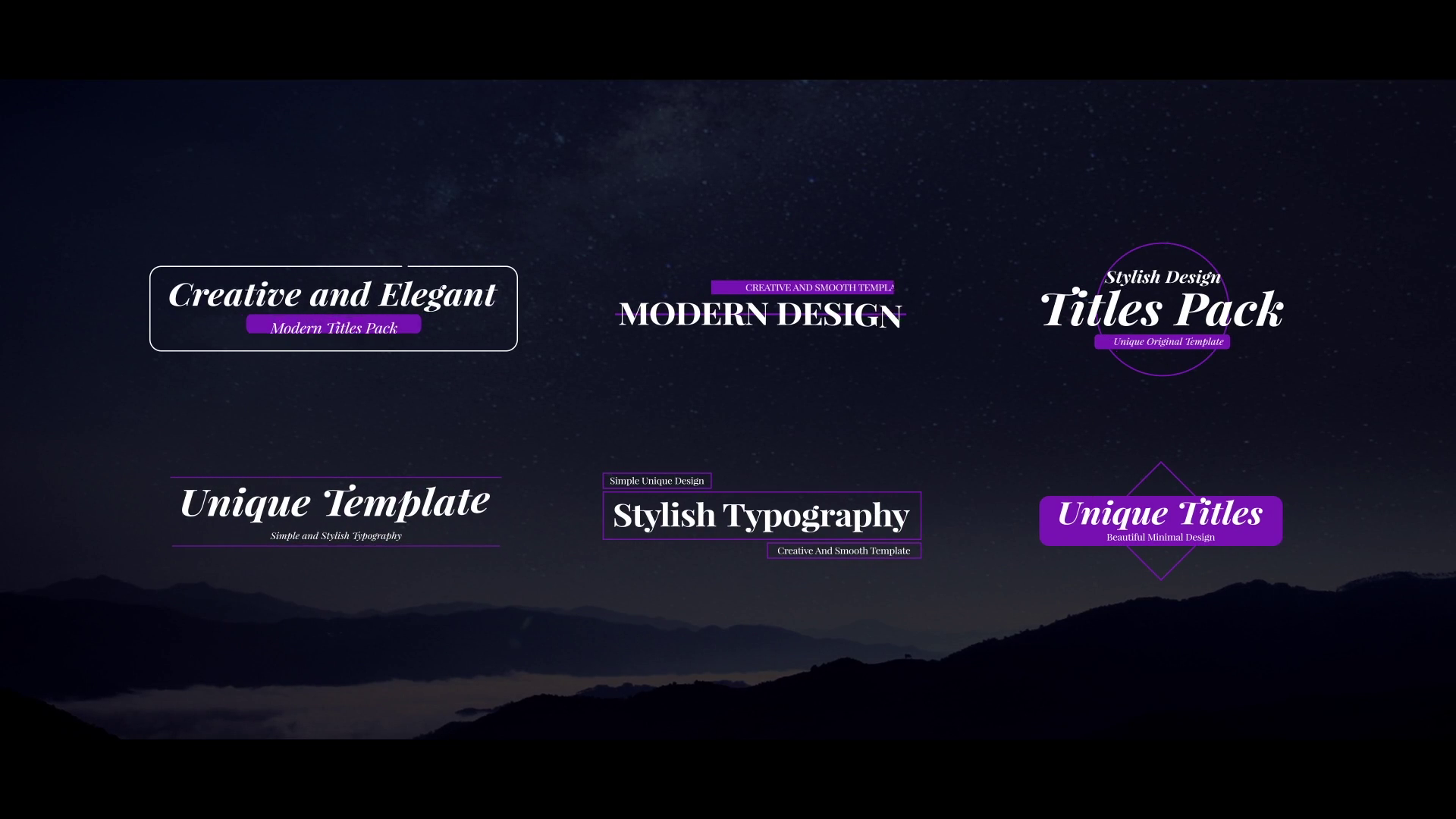 Unique Titles Pack Template SBV-347541060 - Storyblocks