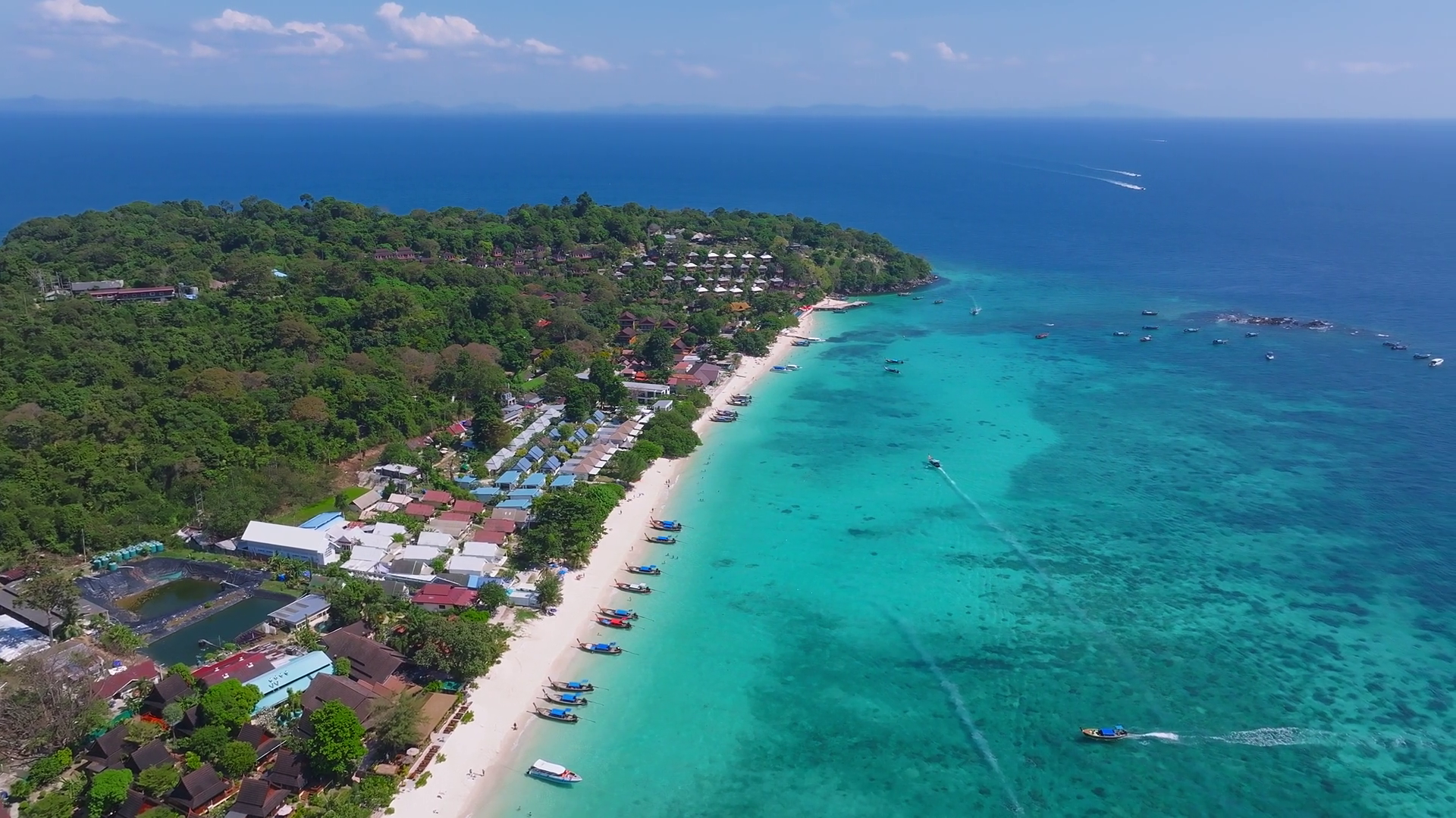 Aerial View Of Phi Phi Island In Thailand Stock Footage SBV-352040297 ...