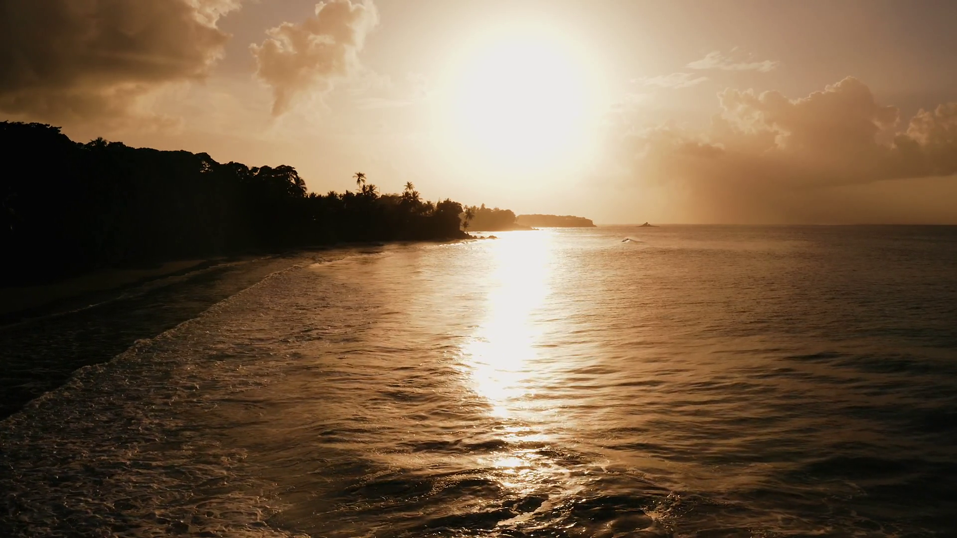Aerial Landscape Of Paradise Tropical Island Stock Footage SBV ...