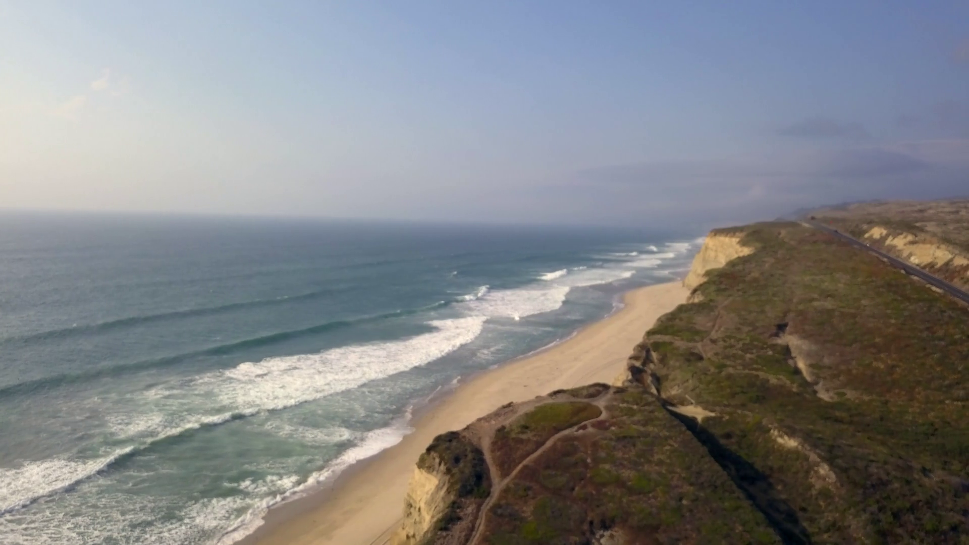 Amazing Aerial View Of Pacific Ocean Stock Footage SBV-327189262 ...