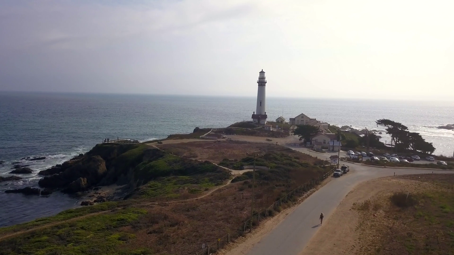 Amazing Aerial View Of Pigeon Point Stock Footage SBV-327189240 ...