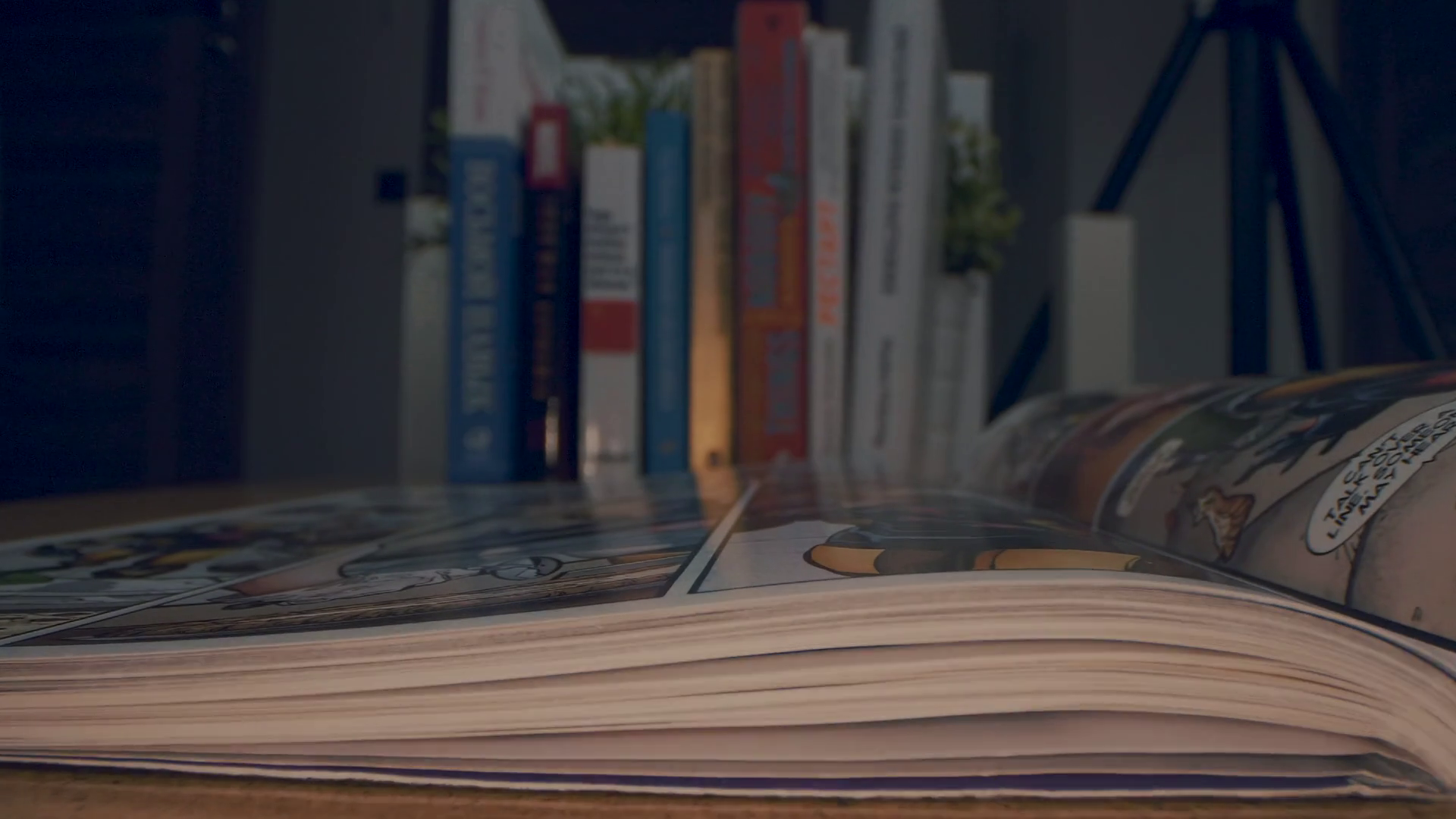 Close Up View Of Comic Book Macro View From Stock Footage SBV-338468594 ...