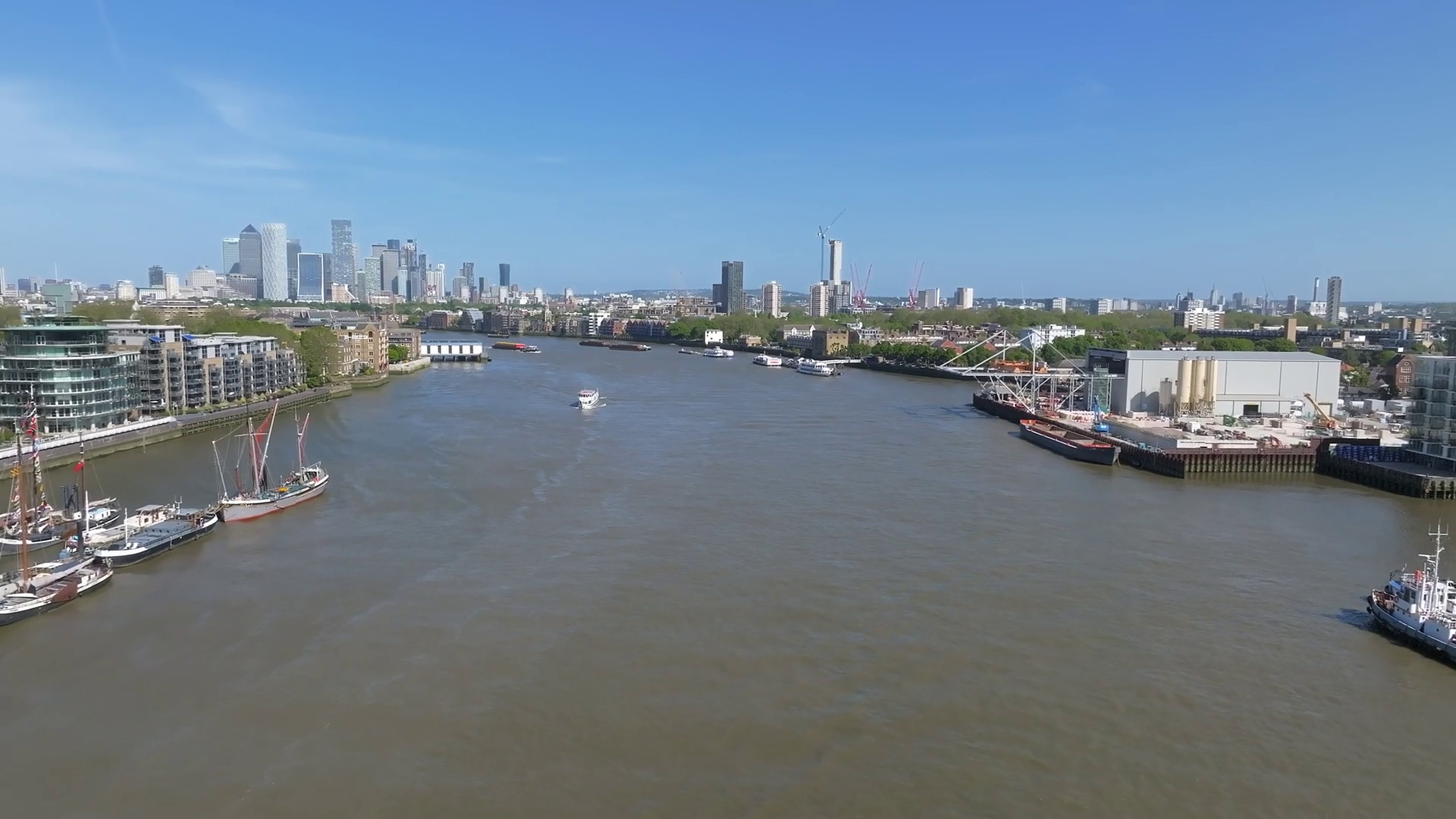 Panoramic View Of London Thames River With Stock Footage SBV-347722833 ...