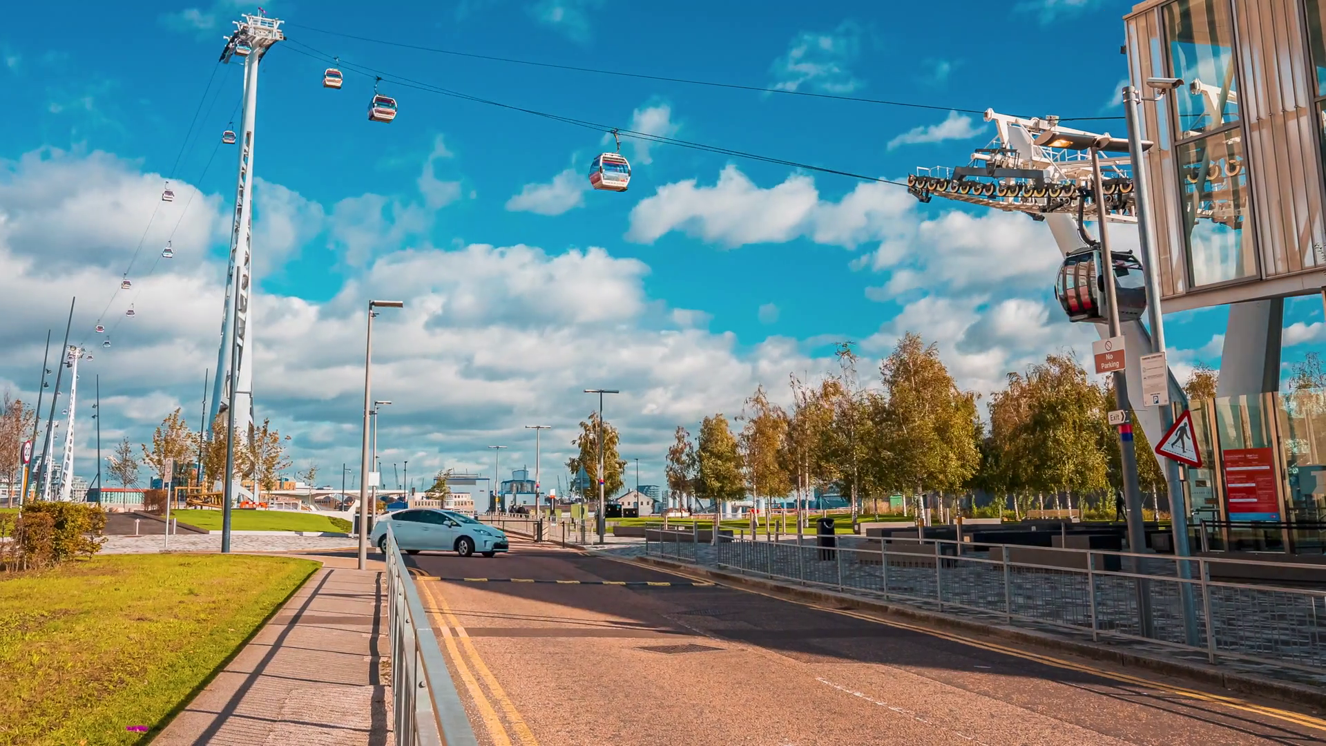 Timelapse View Of Emirates Air Line Cable Stock Footage SBV-346696502 ...
