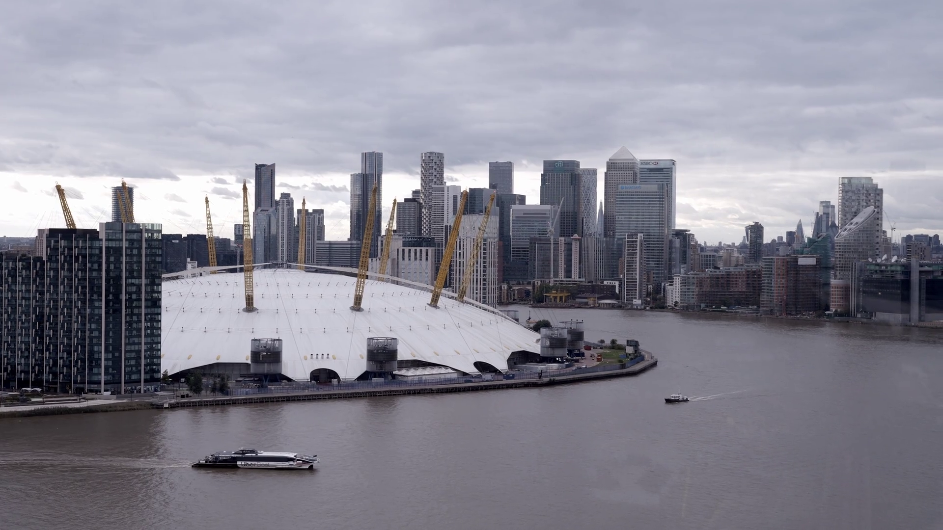 Aerial View Of O2 Arena In London Shot From Stock Footage SBV-347047162 ...
